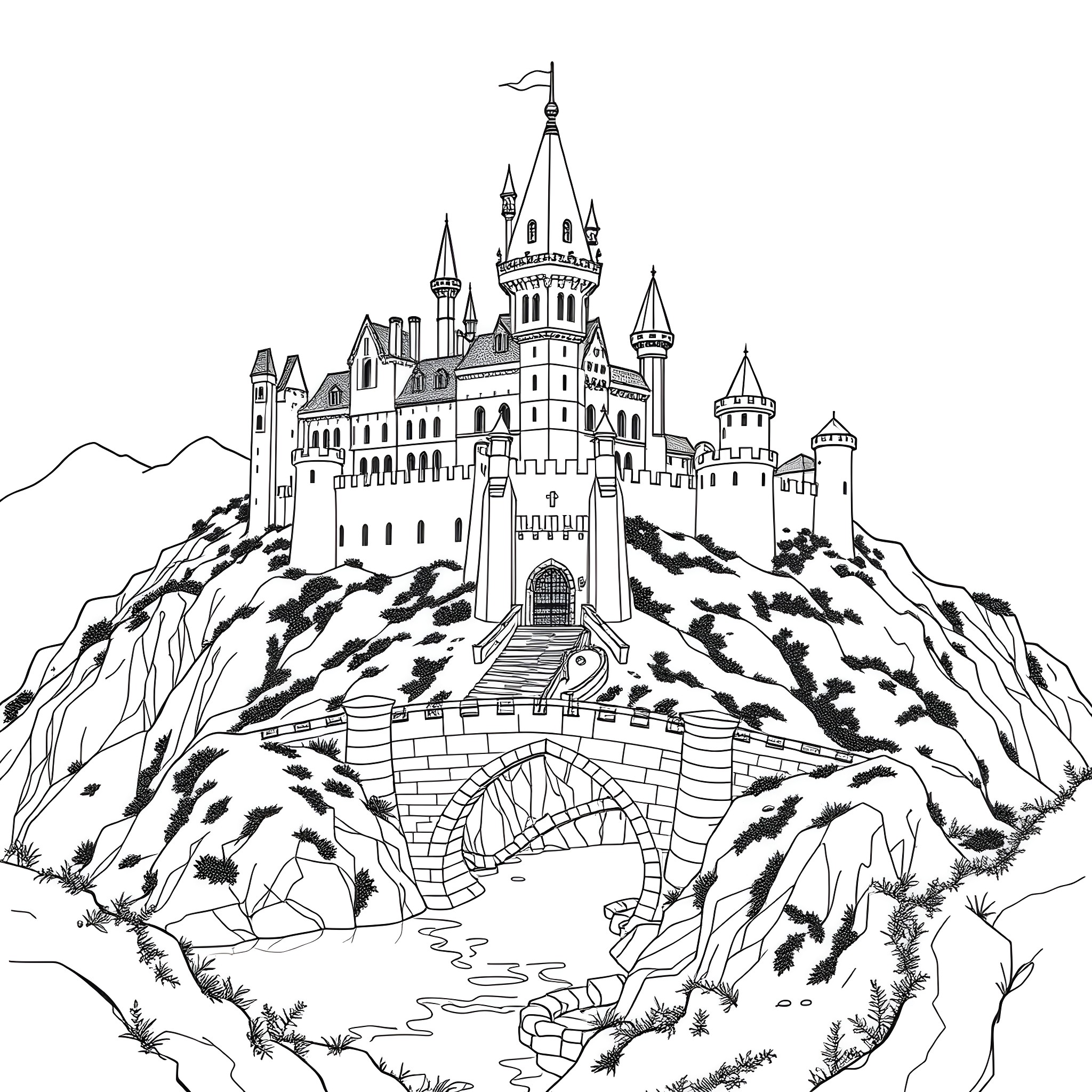 154 Best Castle Coloring Pages (Free Printable PDFs)