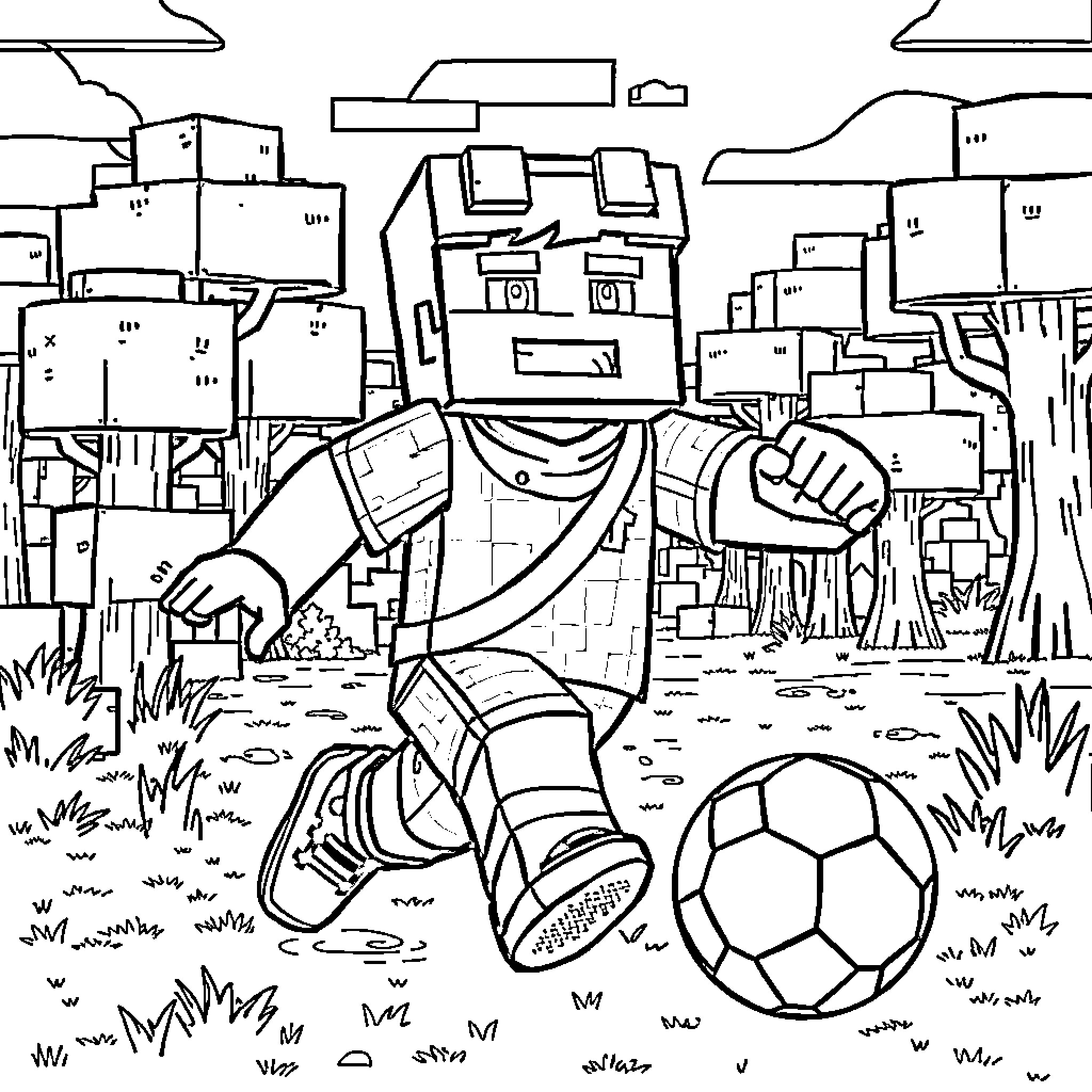 Best Minecraft Player Coloring Pages (Free Printable PDF)