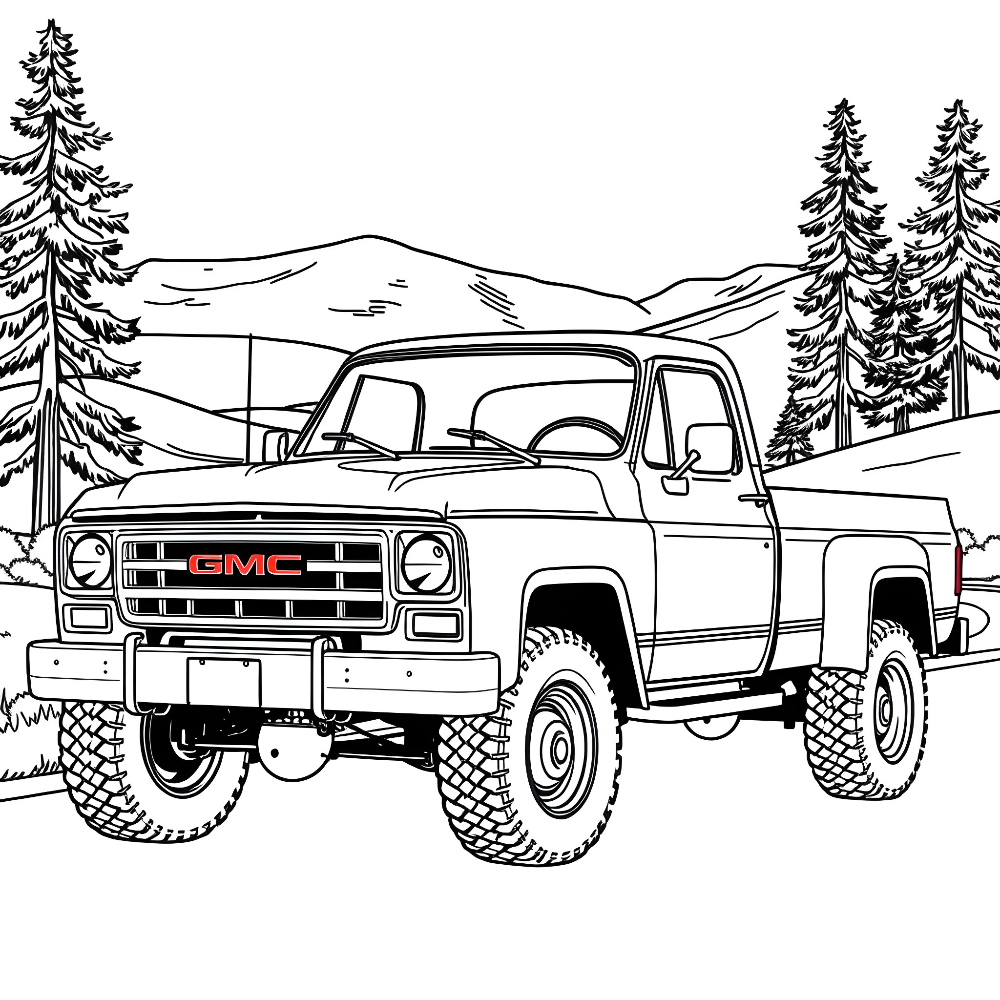 Best Gmc Coloring Pages (Free Printable PDF)