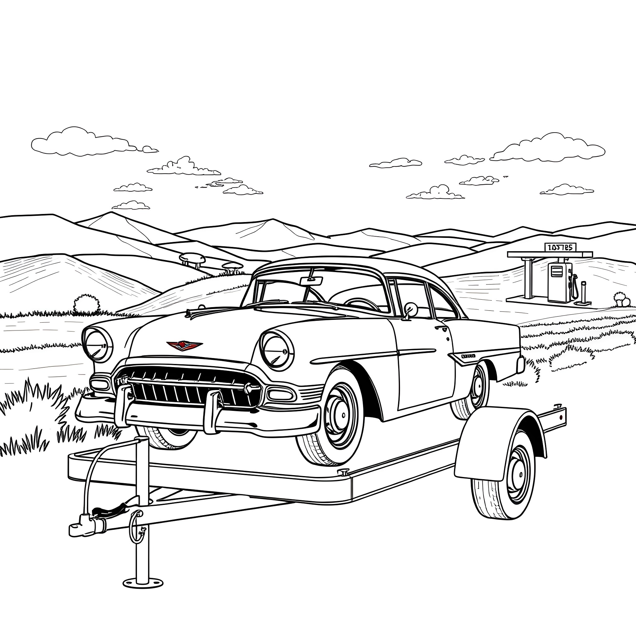 25 Best Classic Car Coloring Pages (Free Printable PDFs)