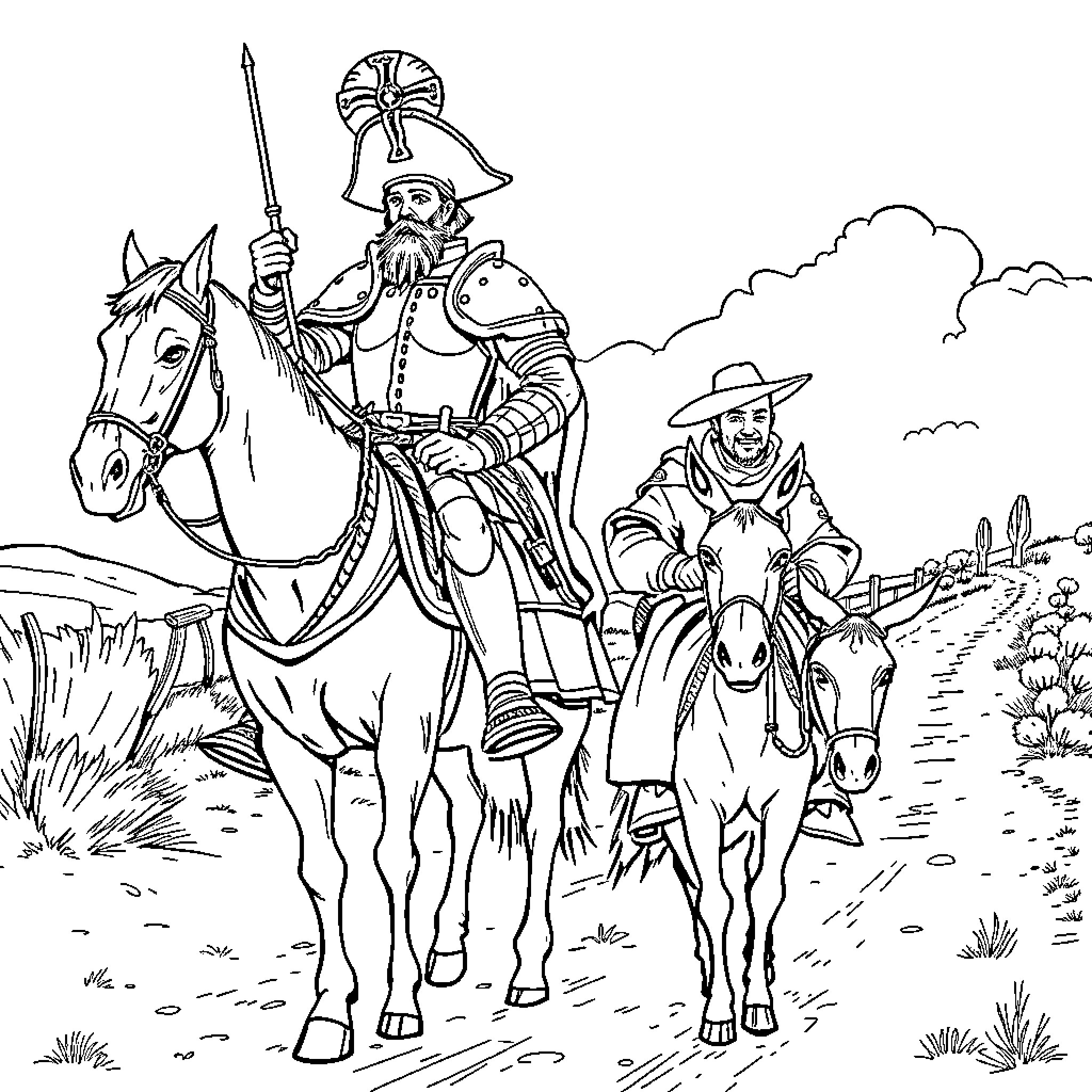 Best Don Quixote Coloring Pages (Free Printable PDF)