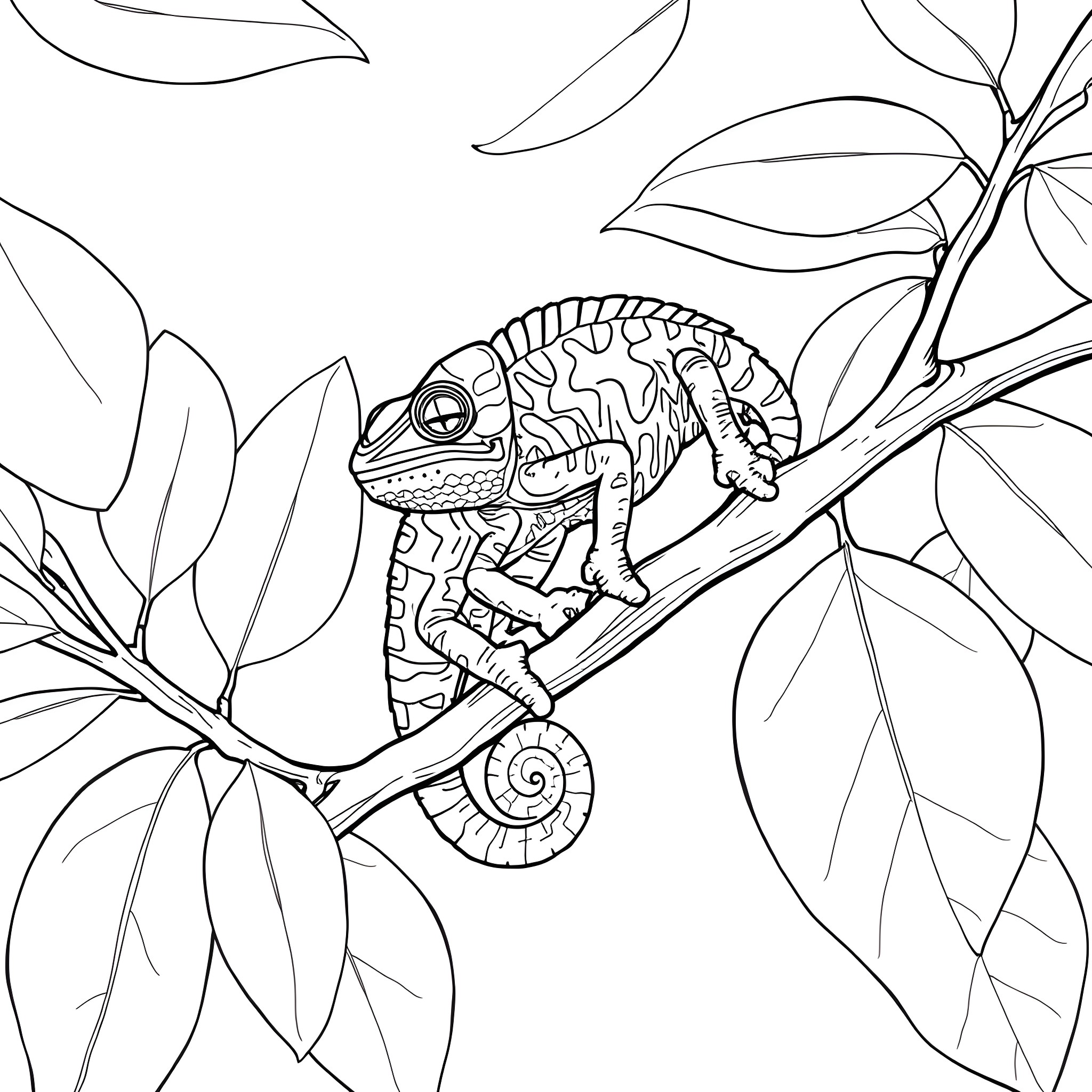 Best Chameleon Coloring Pages (Free Printable PDF)