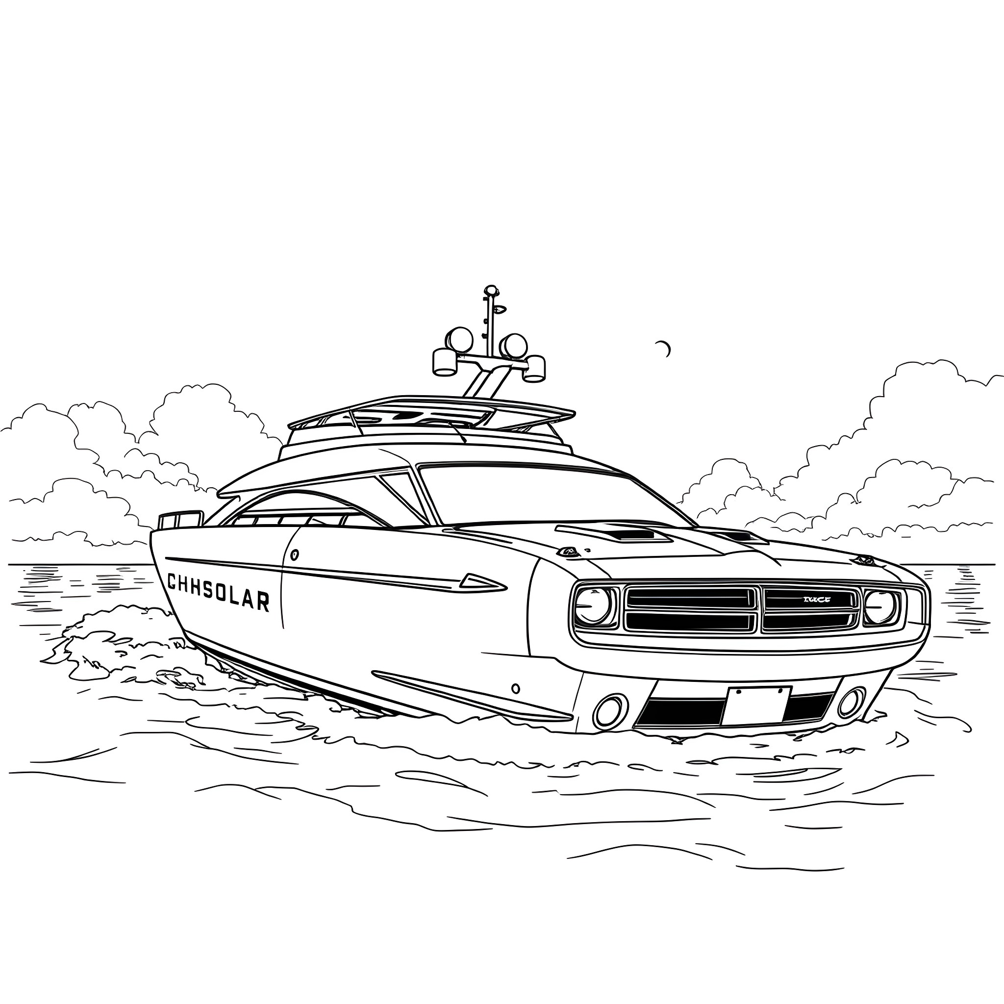 Best Yacht Coloring Pages (Free Printable PDF)