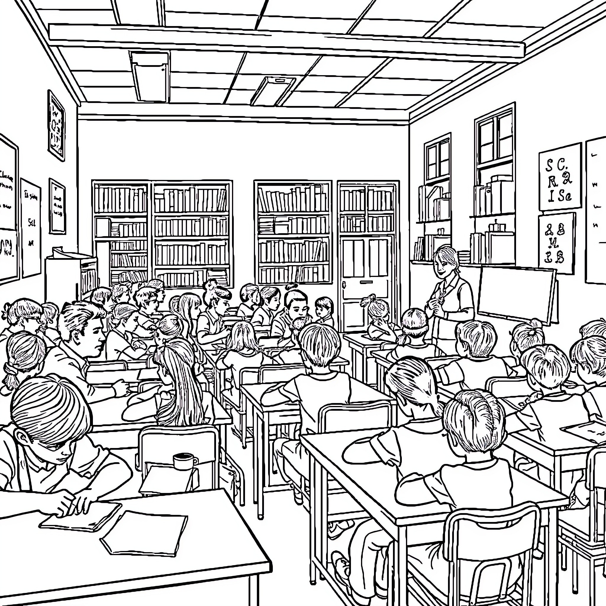 Best School Coloring Pages (Free Printable PDF)