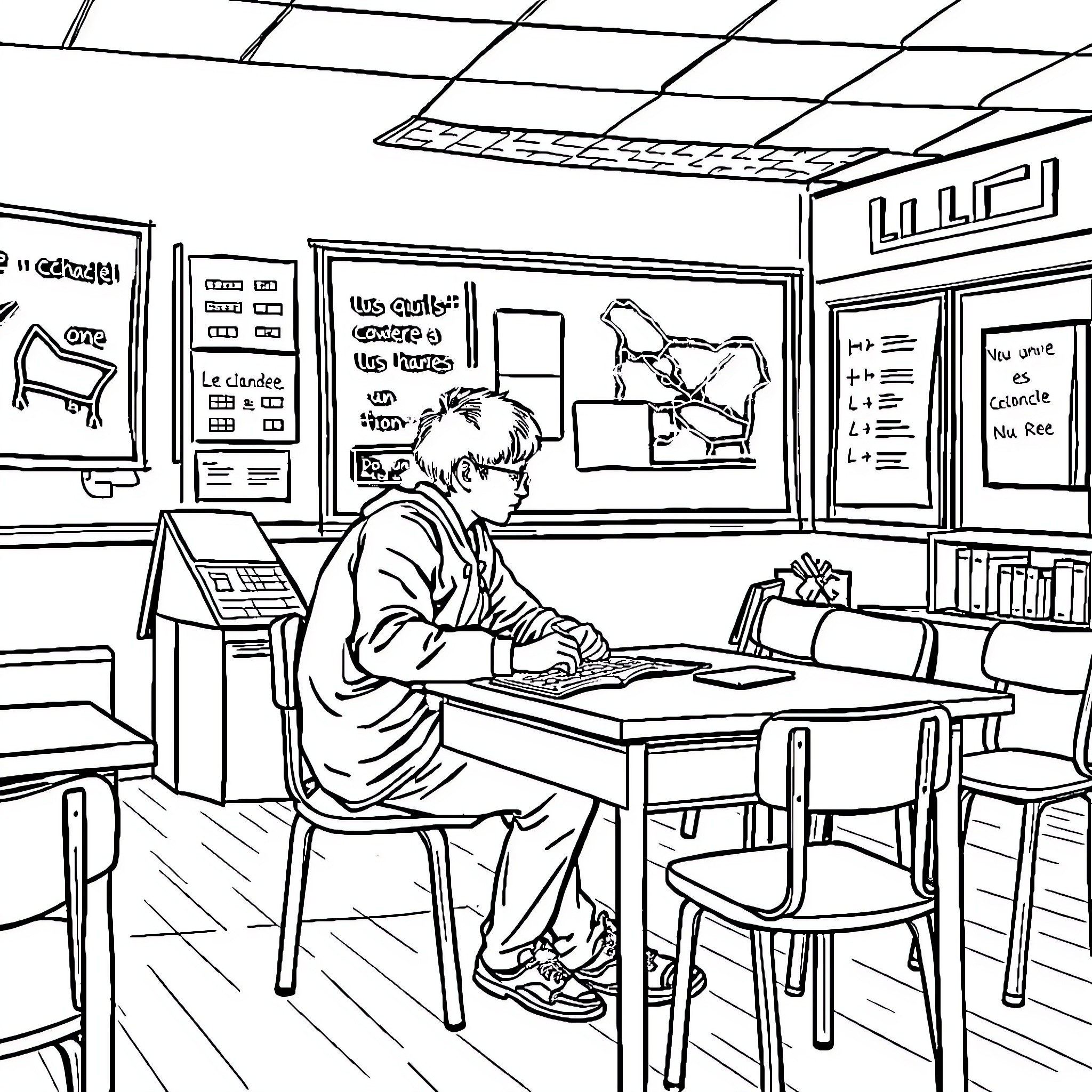 Best Student Coloring Pages (Free Printable PDF)