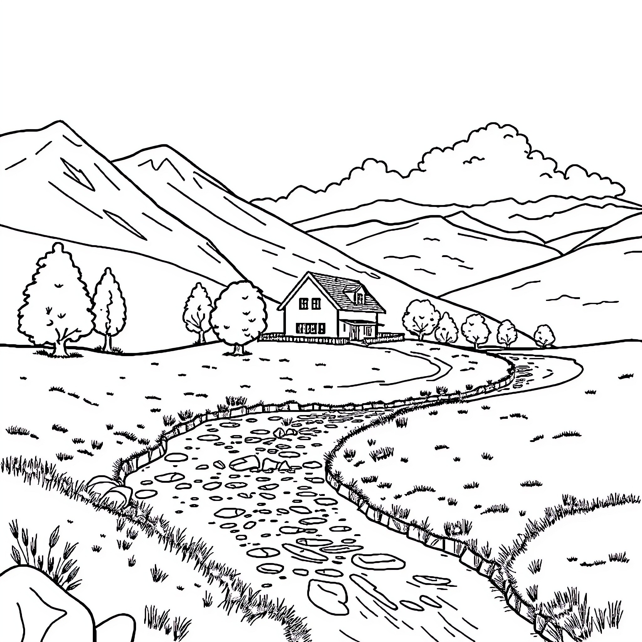 Best Landscape Coloring Pages (Free Printable PDF)