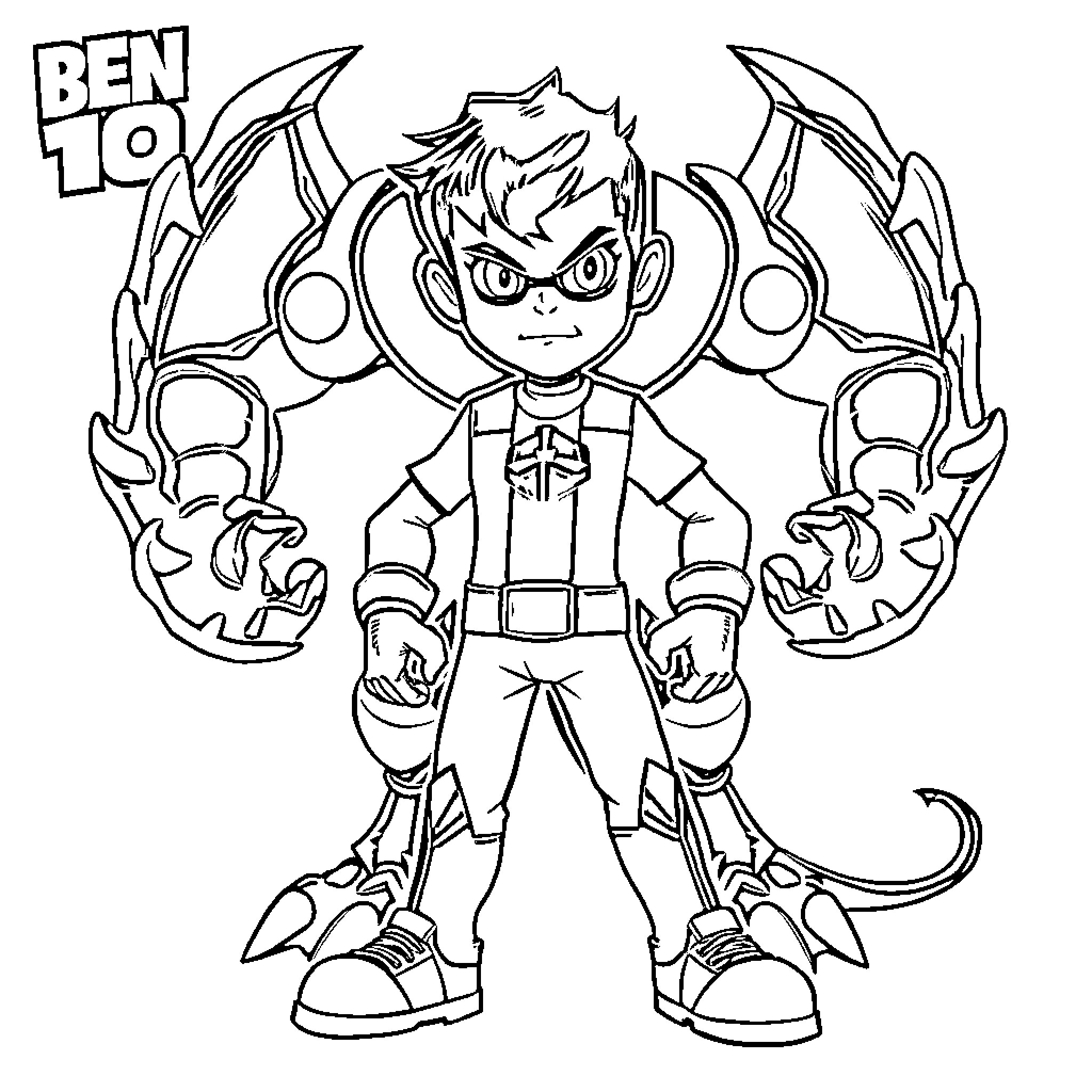 Best Ben 10 Coloring Pages (Free Printable PDF)