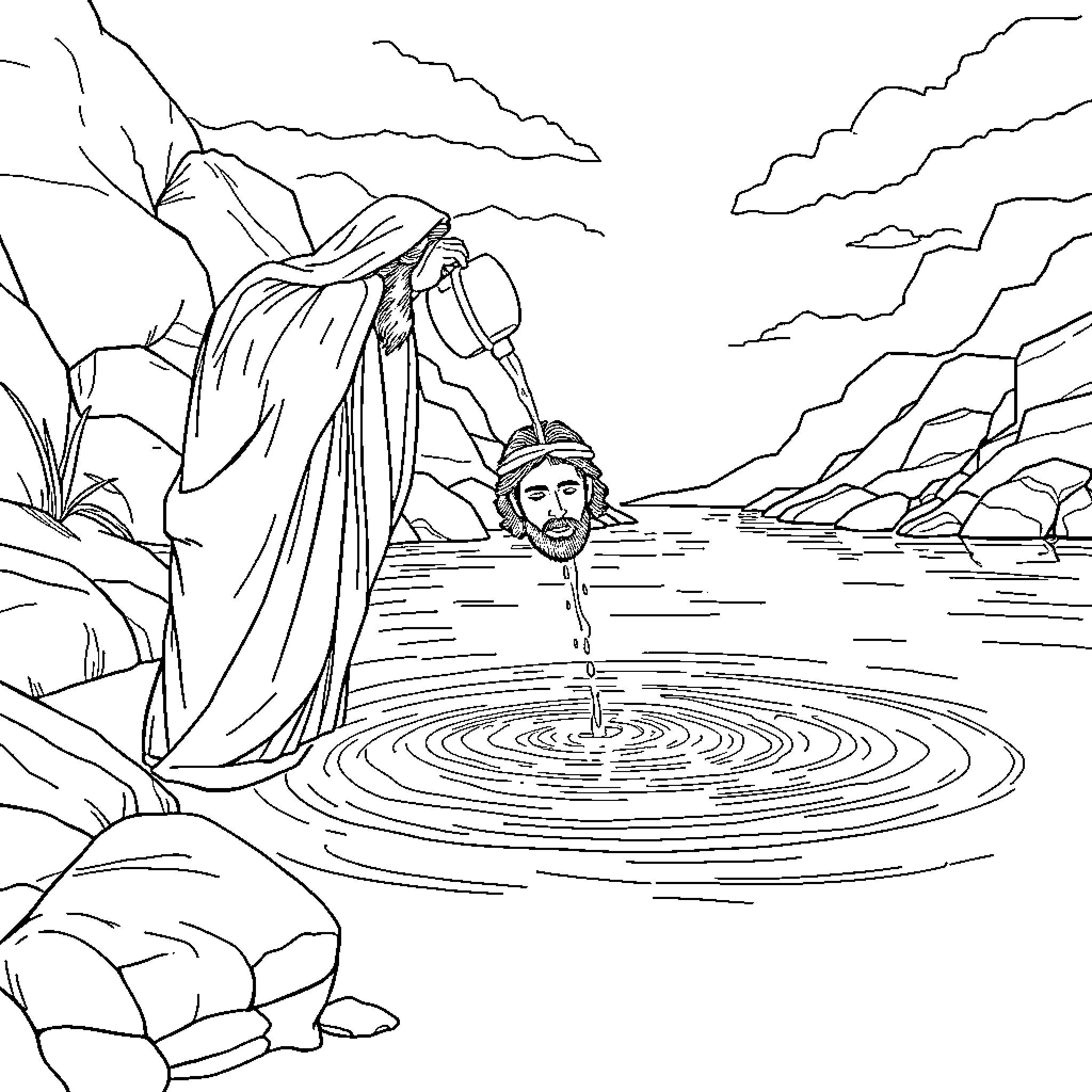Best Baptism Coloring Pages (Free Printable PDF)