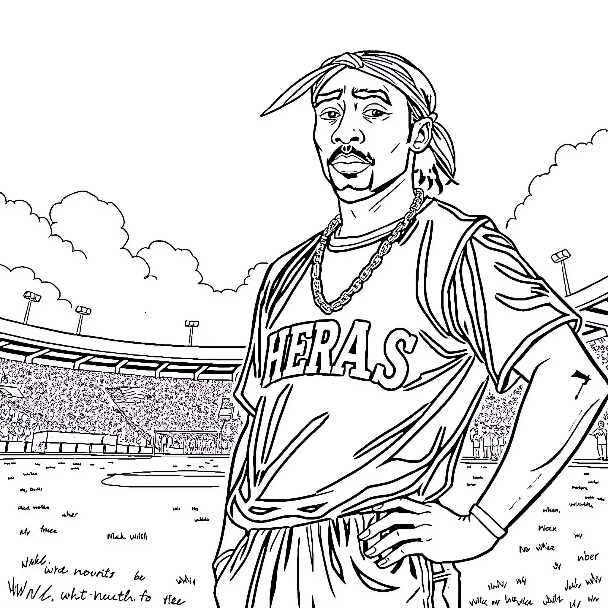 Best Tupac Coloring Pages (Free Printable PDF)