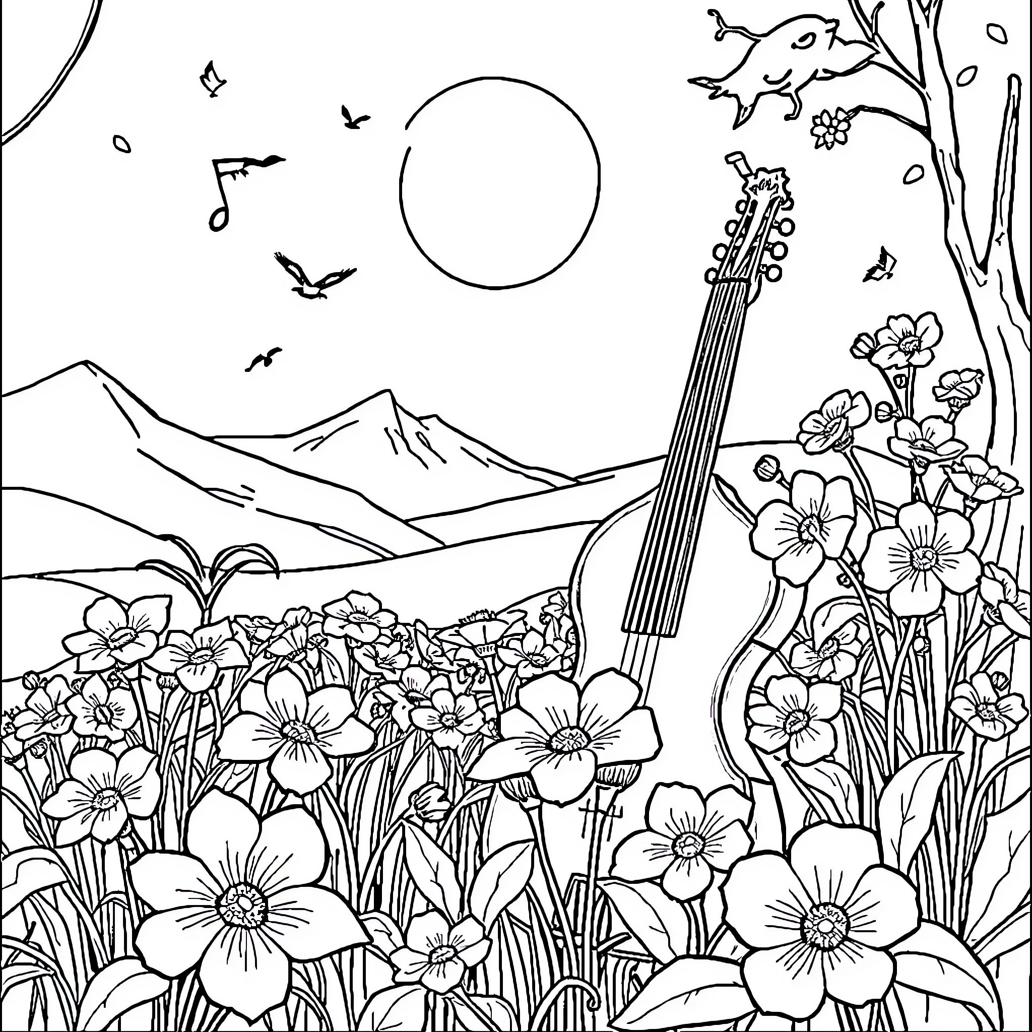 9 Best Music Coloring Pages (Free Printable PDFs)