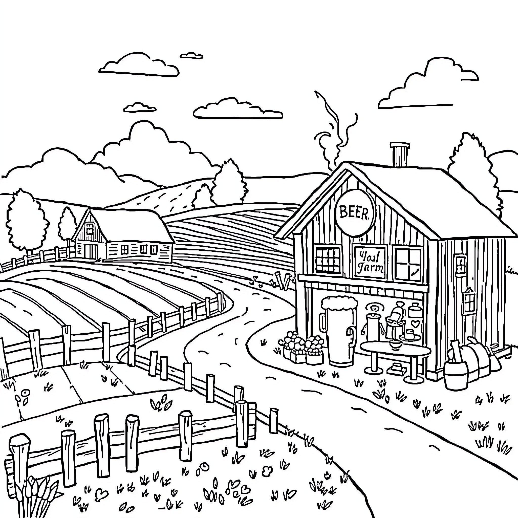 Best Farm Coloring Pages (Free Printable PDF)