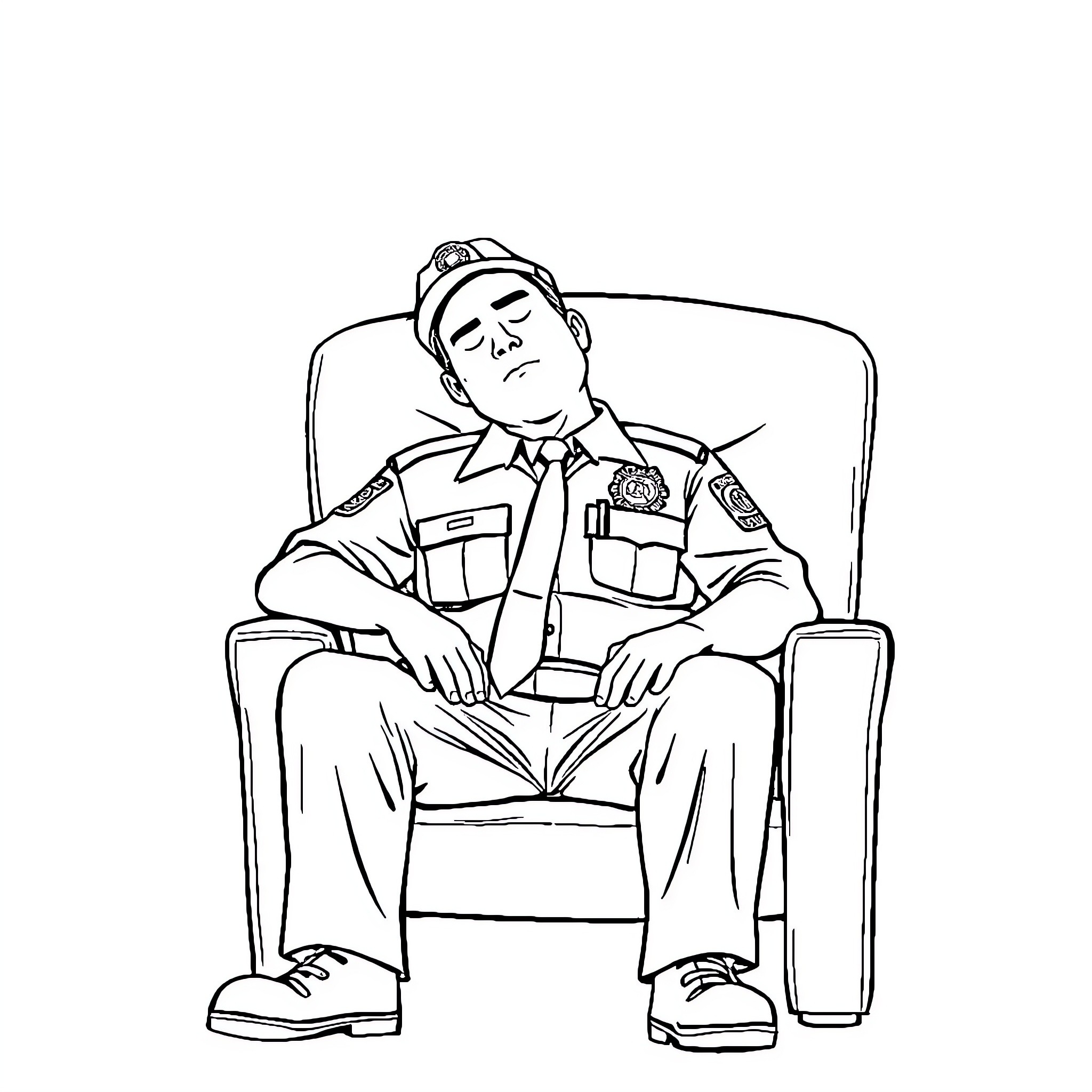 Best Security Guard Coloring Pages (Free Printable PDF)
