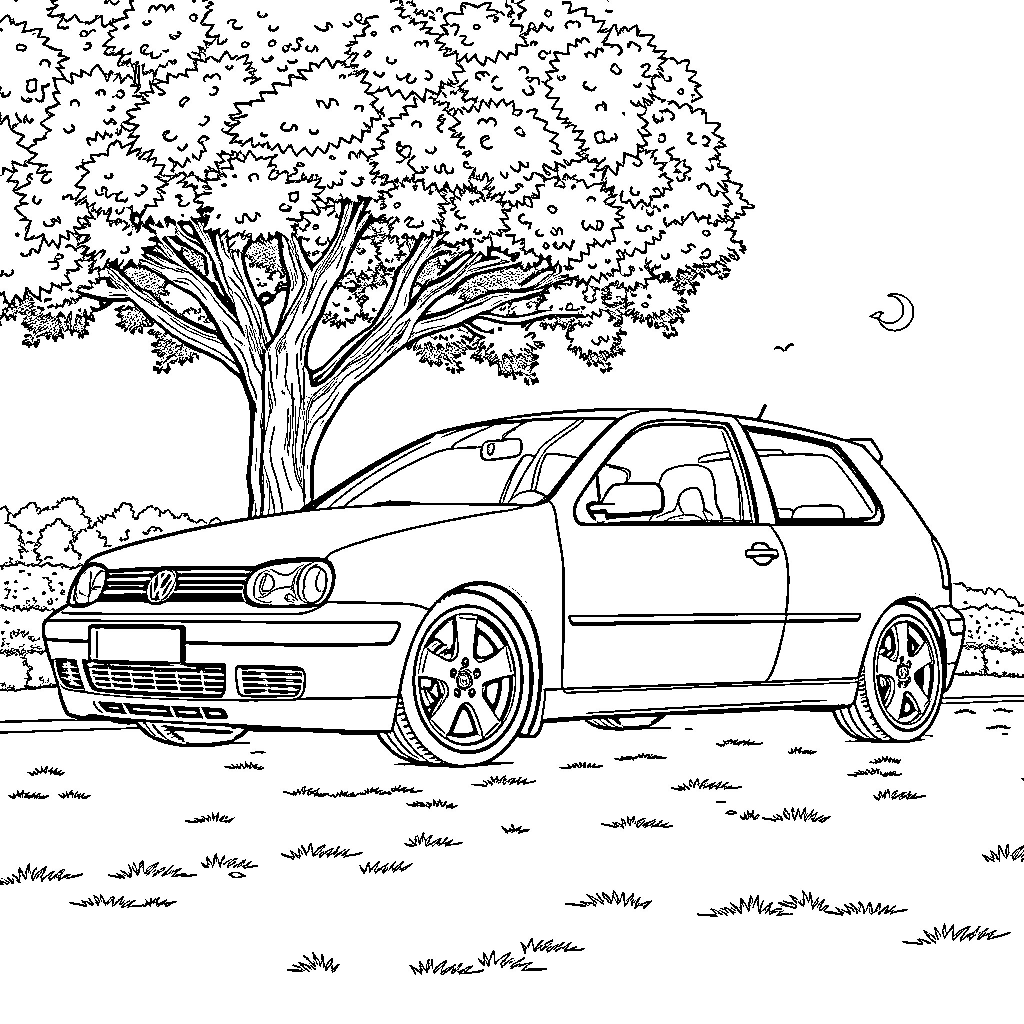 Best Vw Golf Coloring Pages (Free Printable PDF)