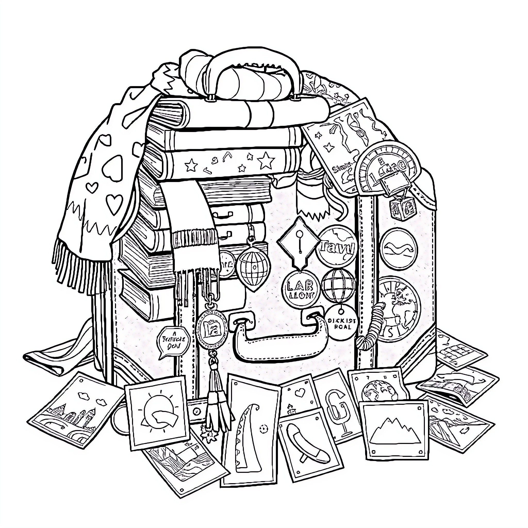 Best Suitcase Coloring Pages (Free Printable PDF)