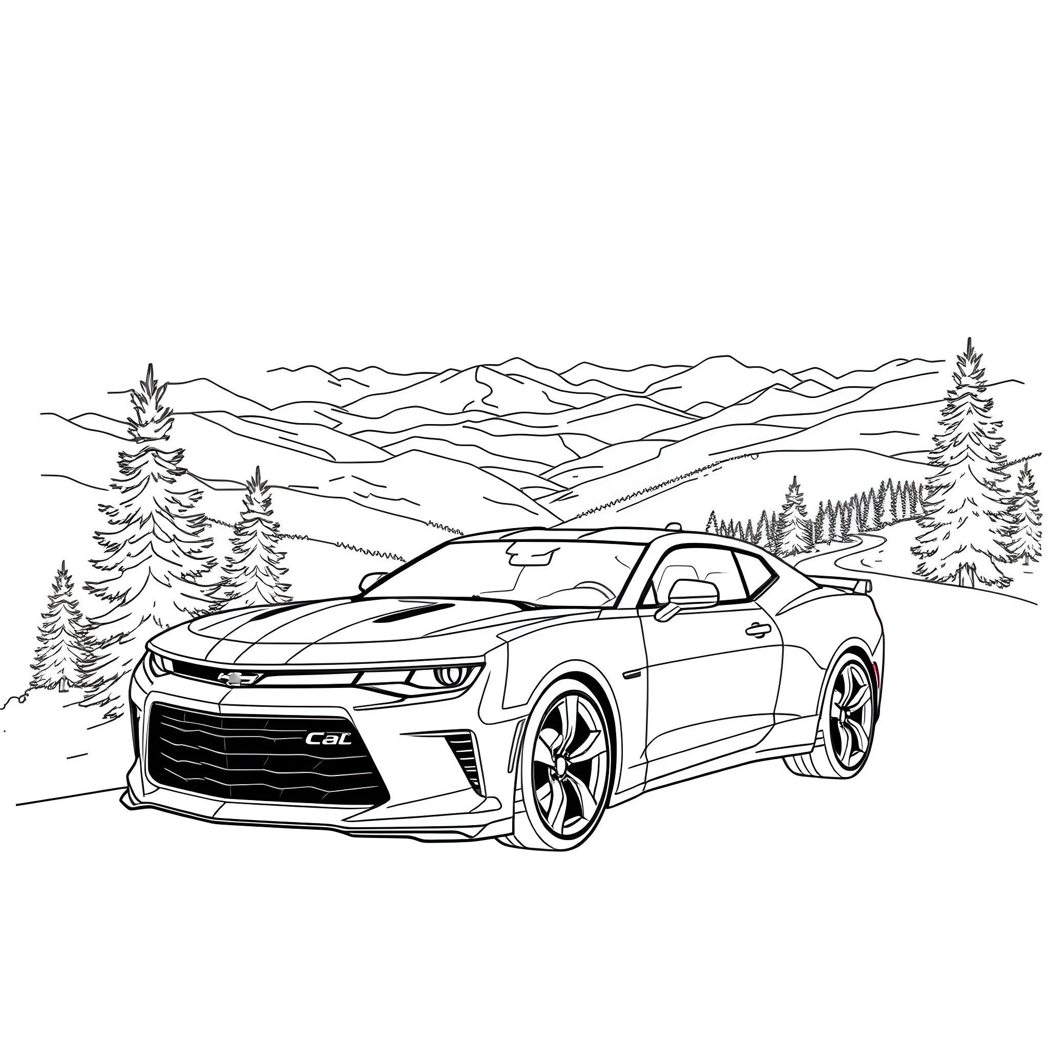 Best Camaro Coloring Pages (Free Printable PDF)
