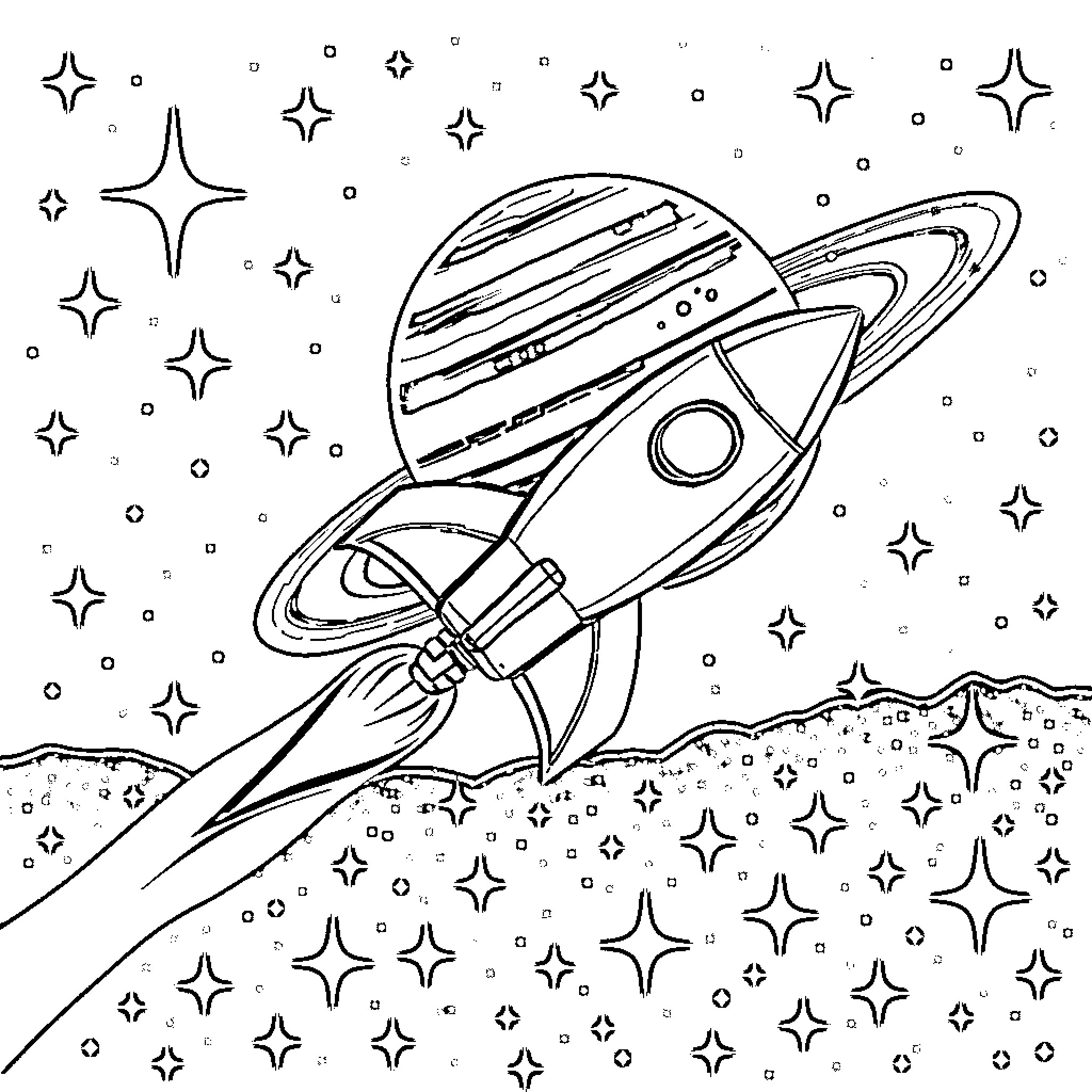 Best Rocketship Coloring Pages (Free Printable PDF)