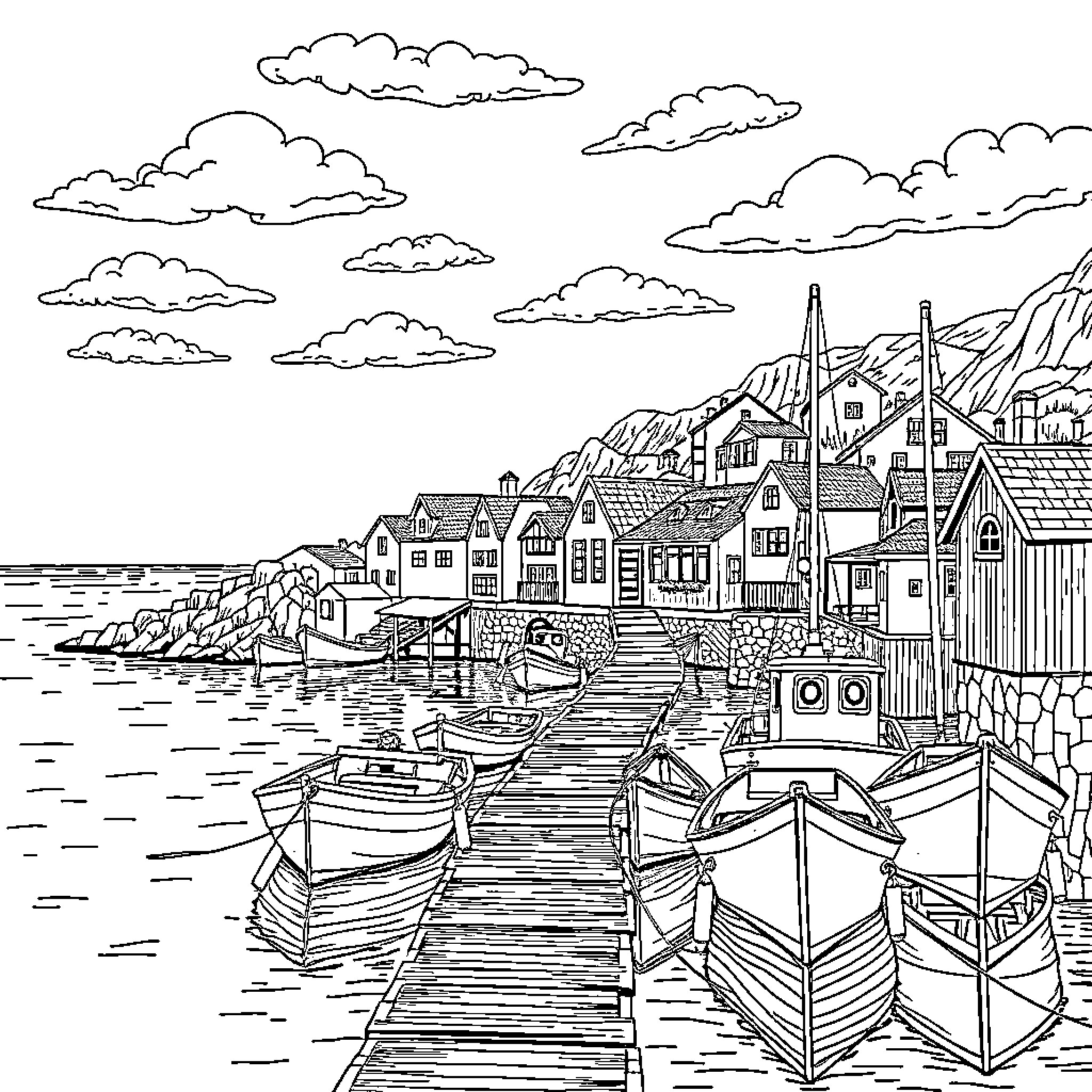 Best Village Coloring Pages (Free Printable PDF)