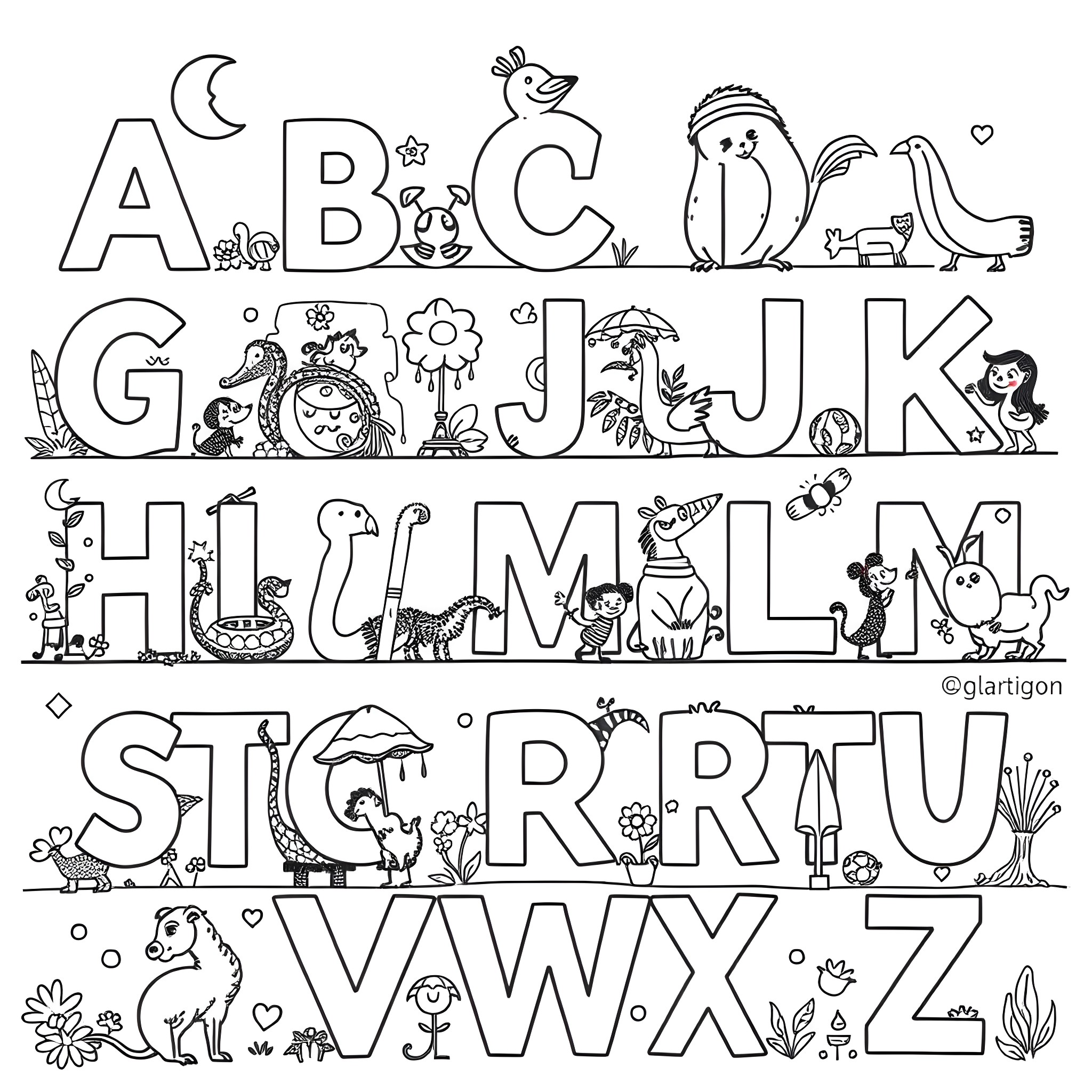 12 Best Alphabet Coloring Pages (Free Printable PDFs)