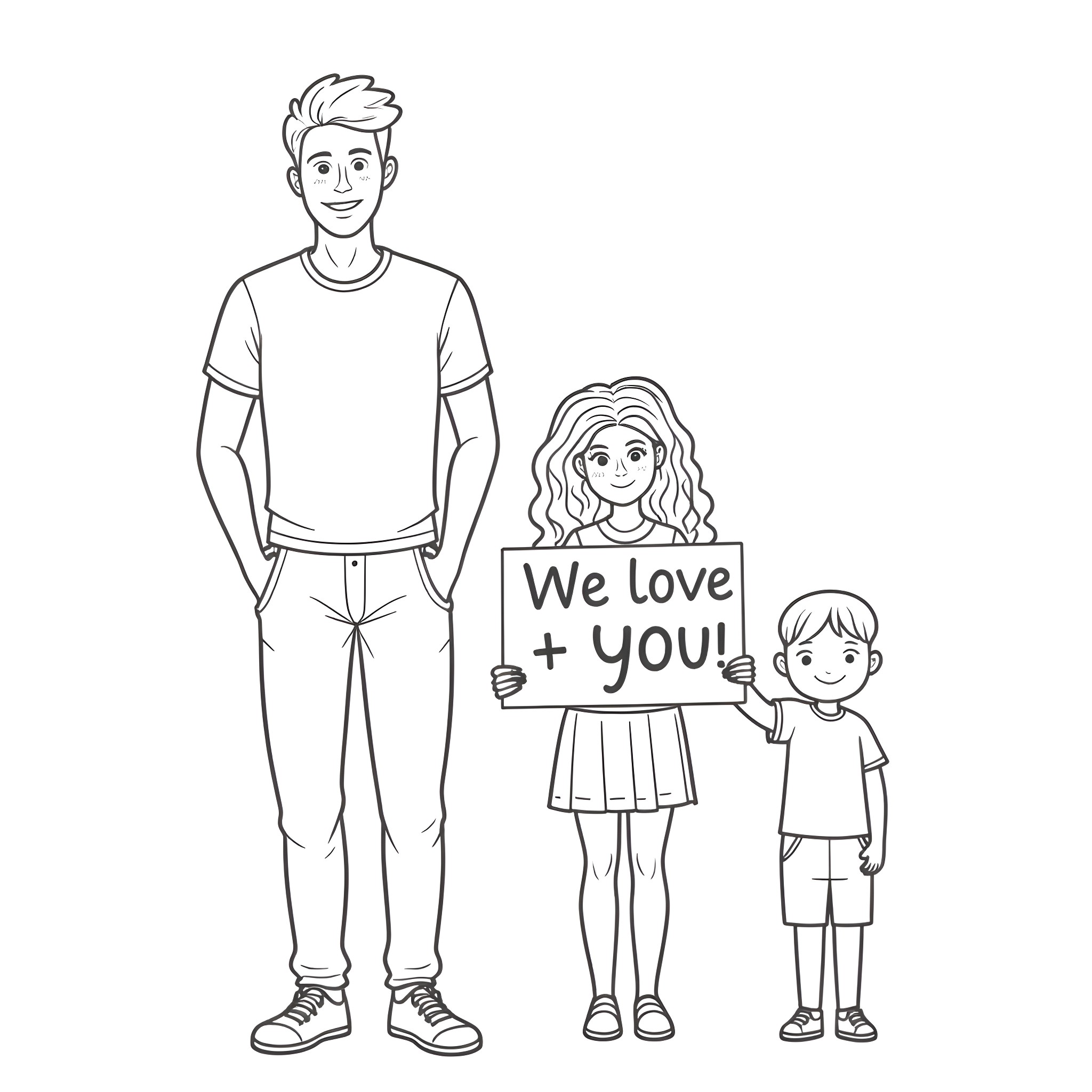 Best Family Coloring Pages (Free Printable PDF)