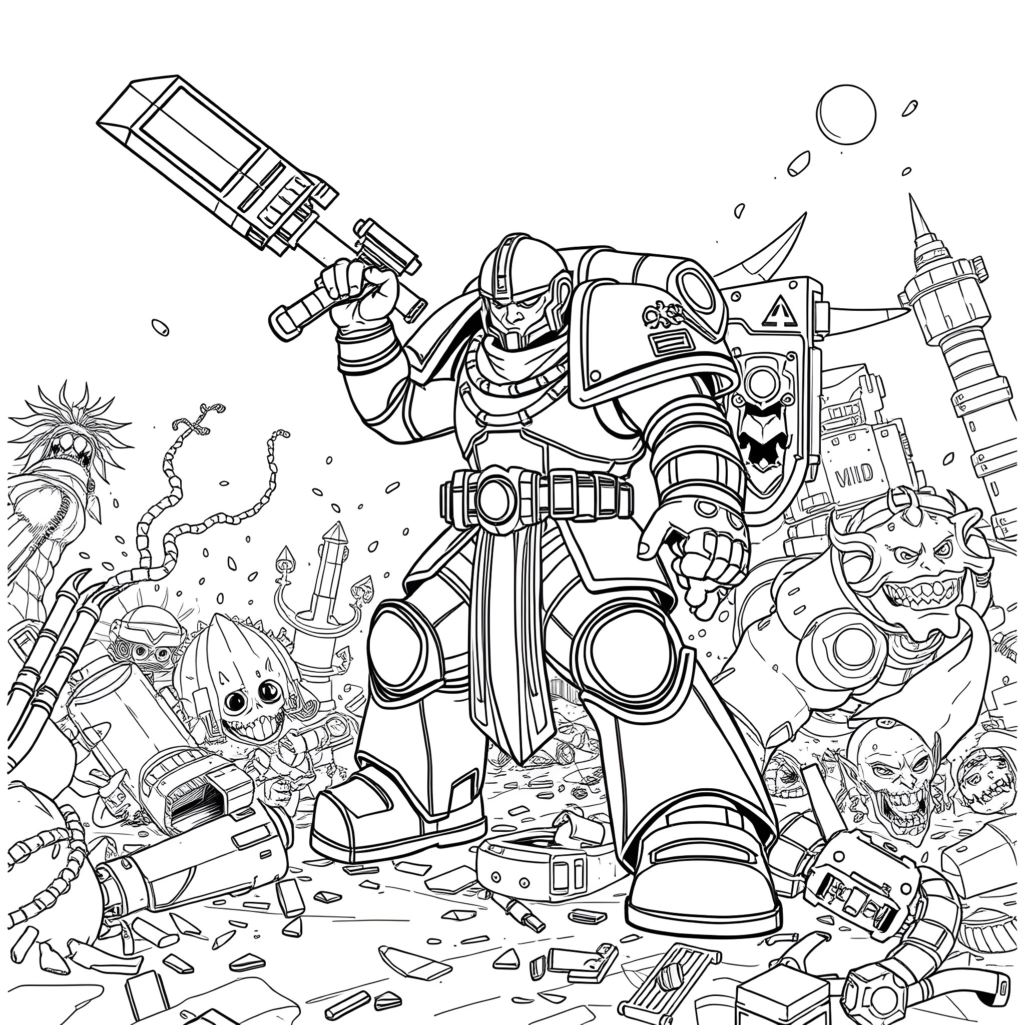 Best Space Marine Coloring Pages (Free Printable PDF)