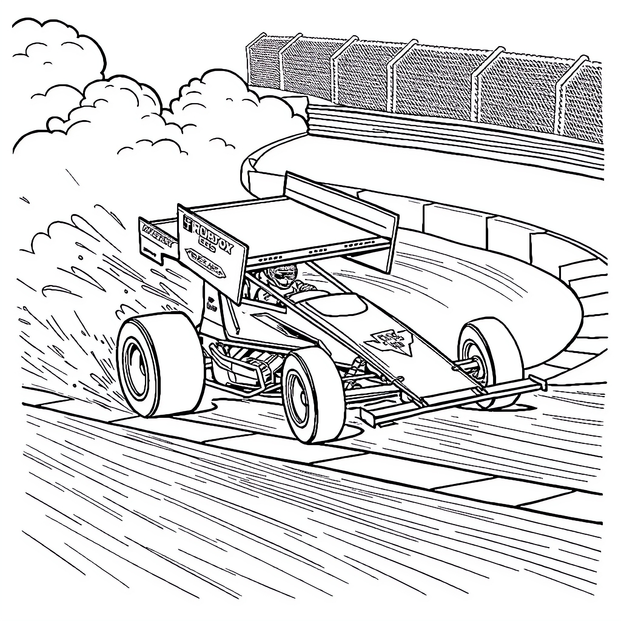Best Sprint Car Coloring Pages (Free Printable PDF)