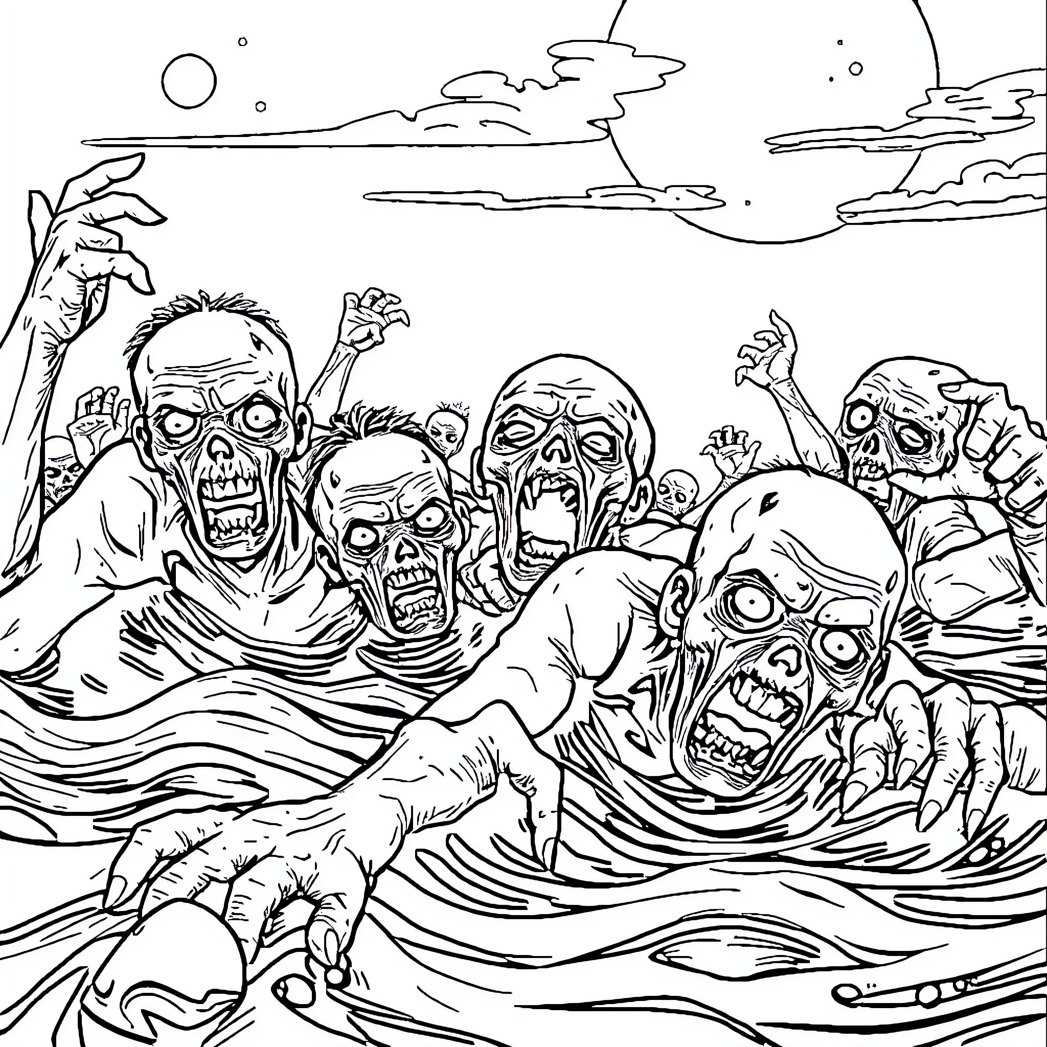 Best Zombie Coloring Pages (Free Printable PDF)