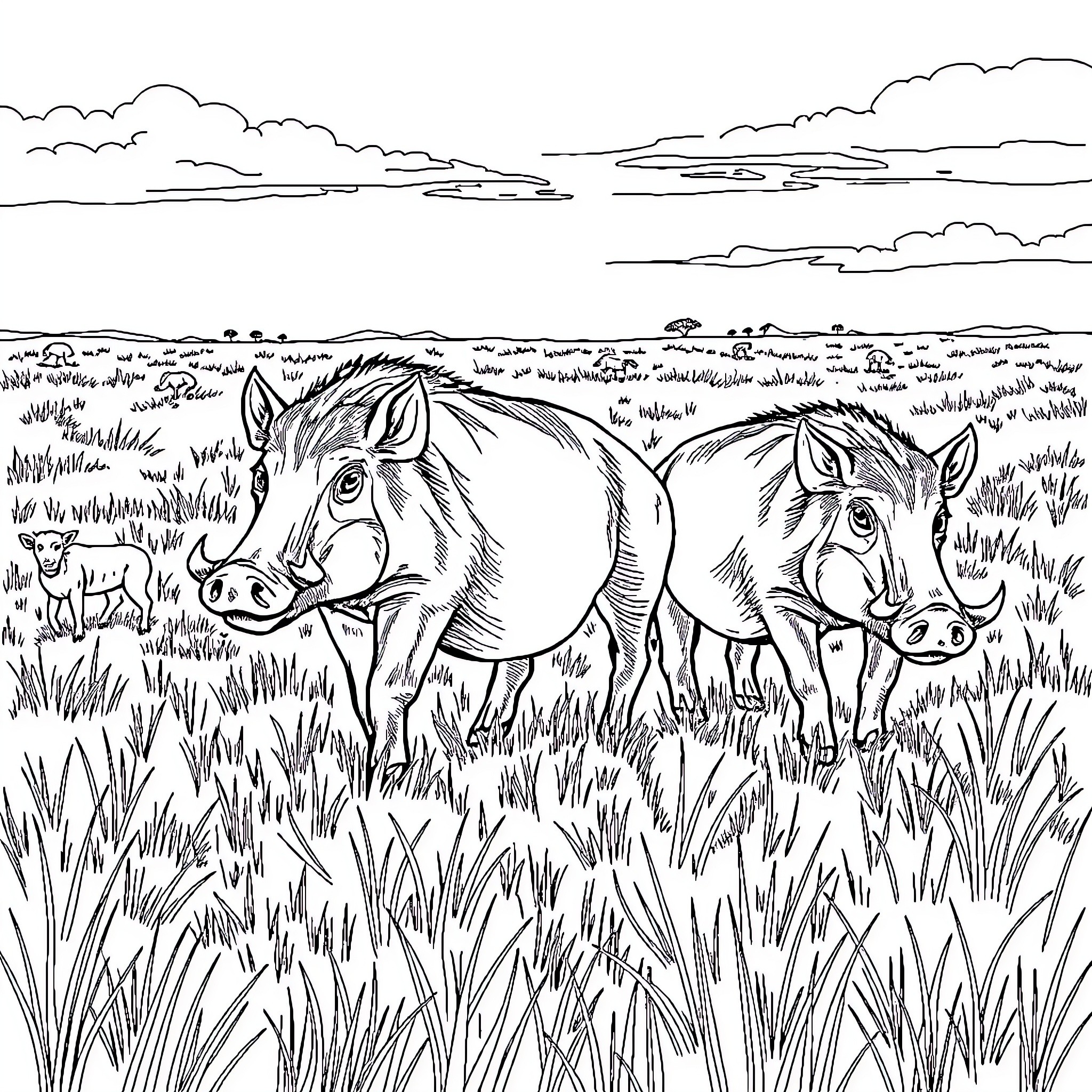 Best Warthog Coloring Pages (Free Printable PDF)
