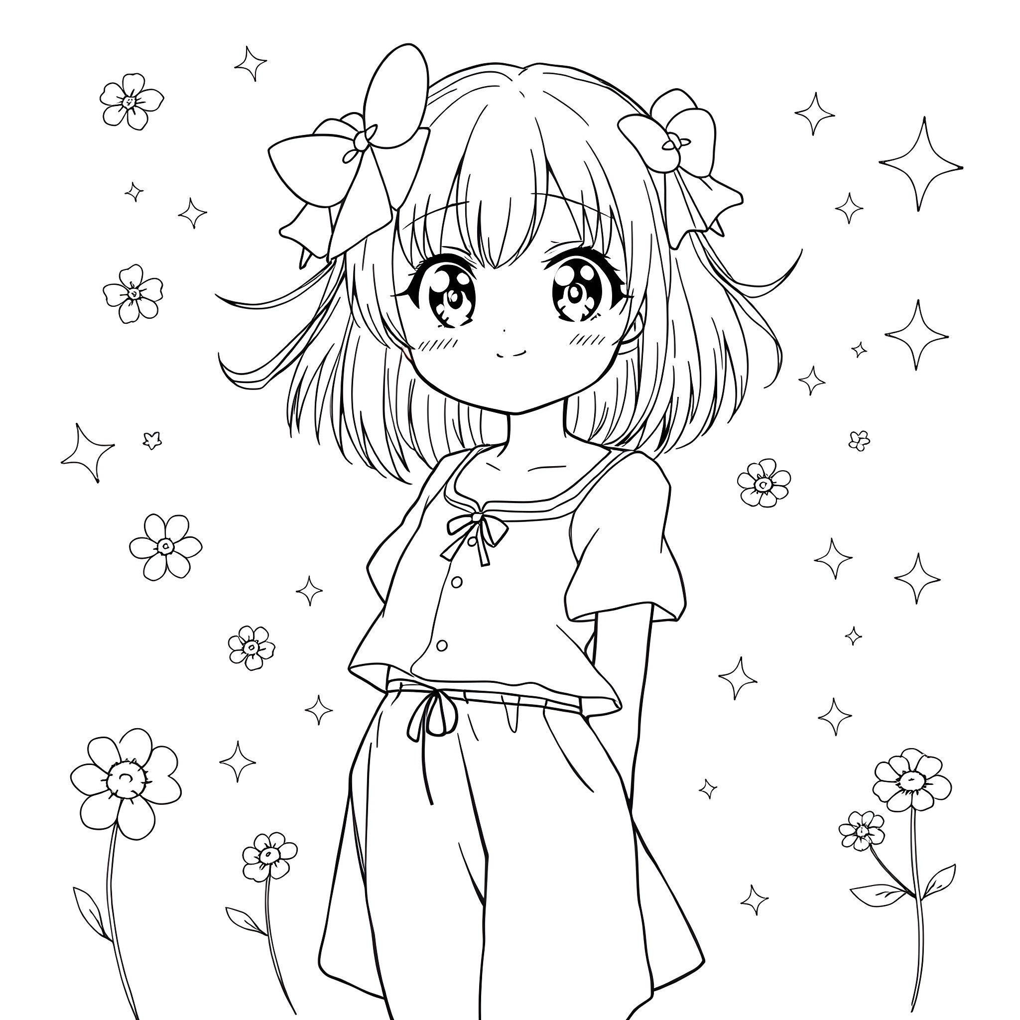 117 Best Anime Girl Coloring Pages (Free Printable PDFs)