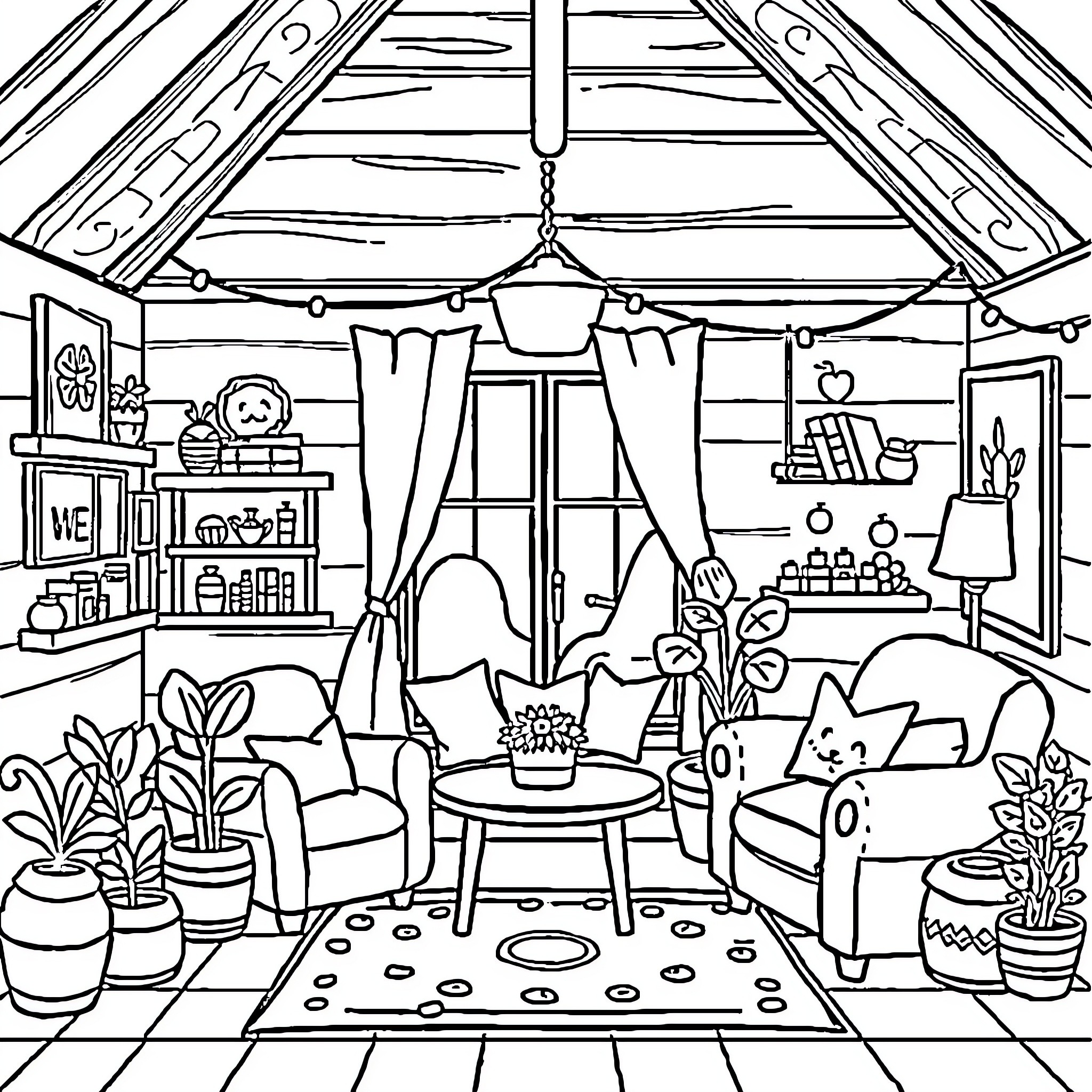 Best Room Coloring Pages (Free Printable PDF)