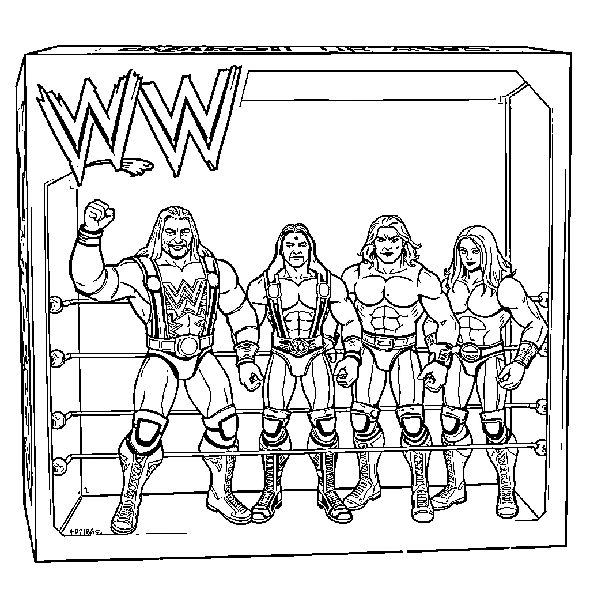 Best WWF Figure Coloring Pages (Free Printable PDF)