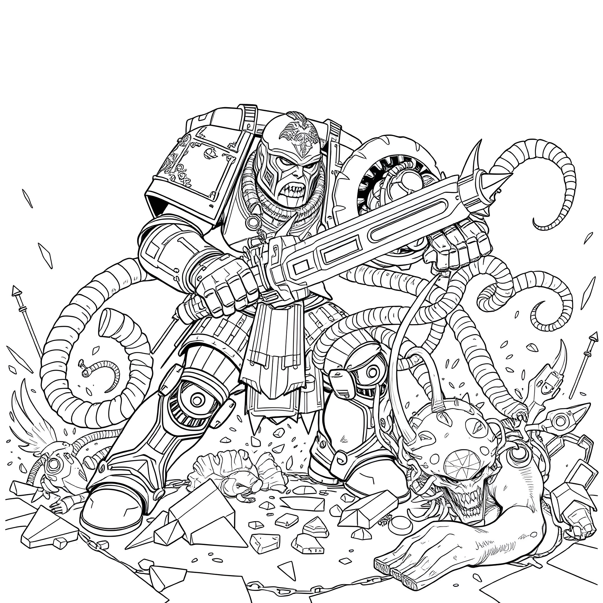 Best Space Marine Coloring Pages (Free Printable PDF)