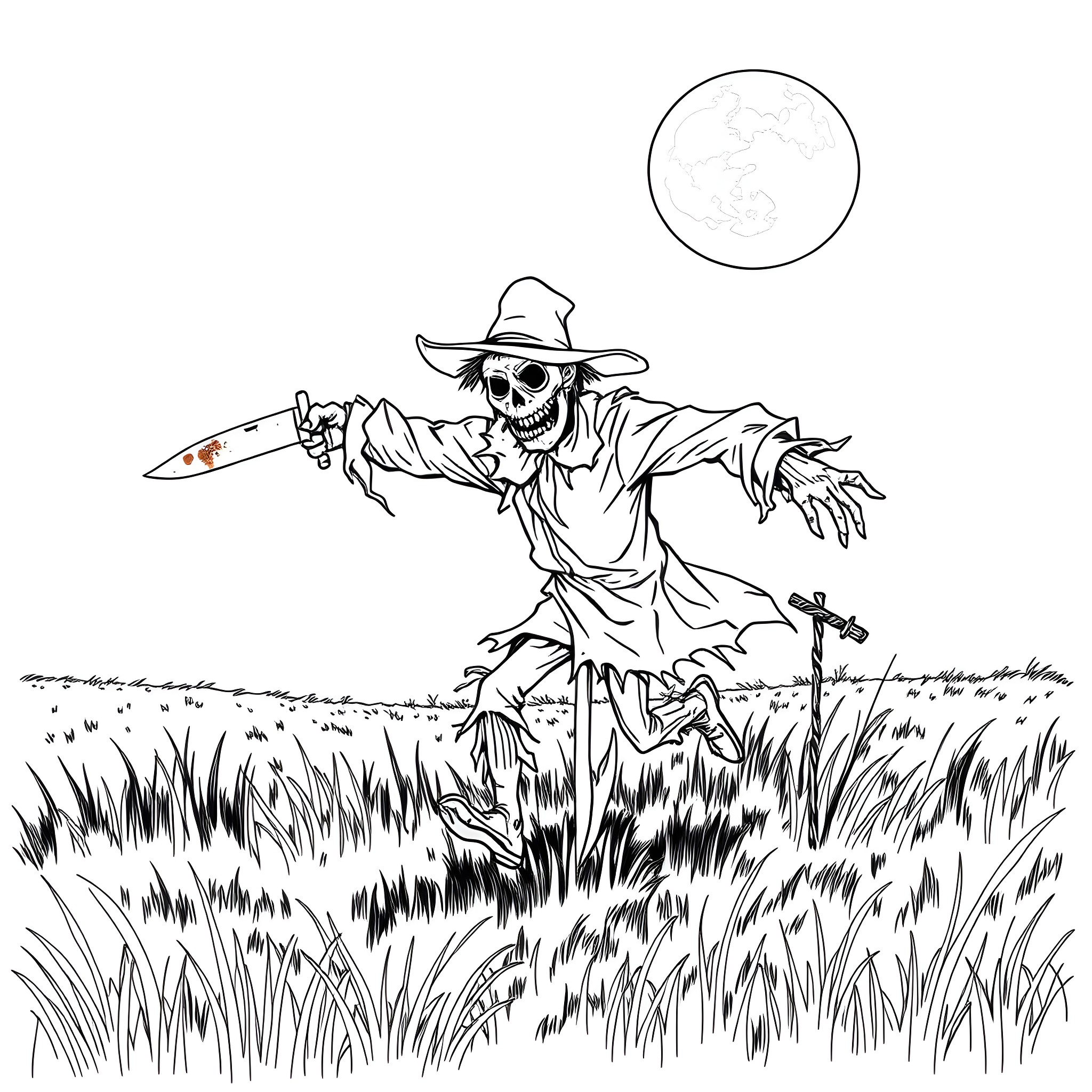 Best Scarecrow Coloring Pages (Free Printable PDF)