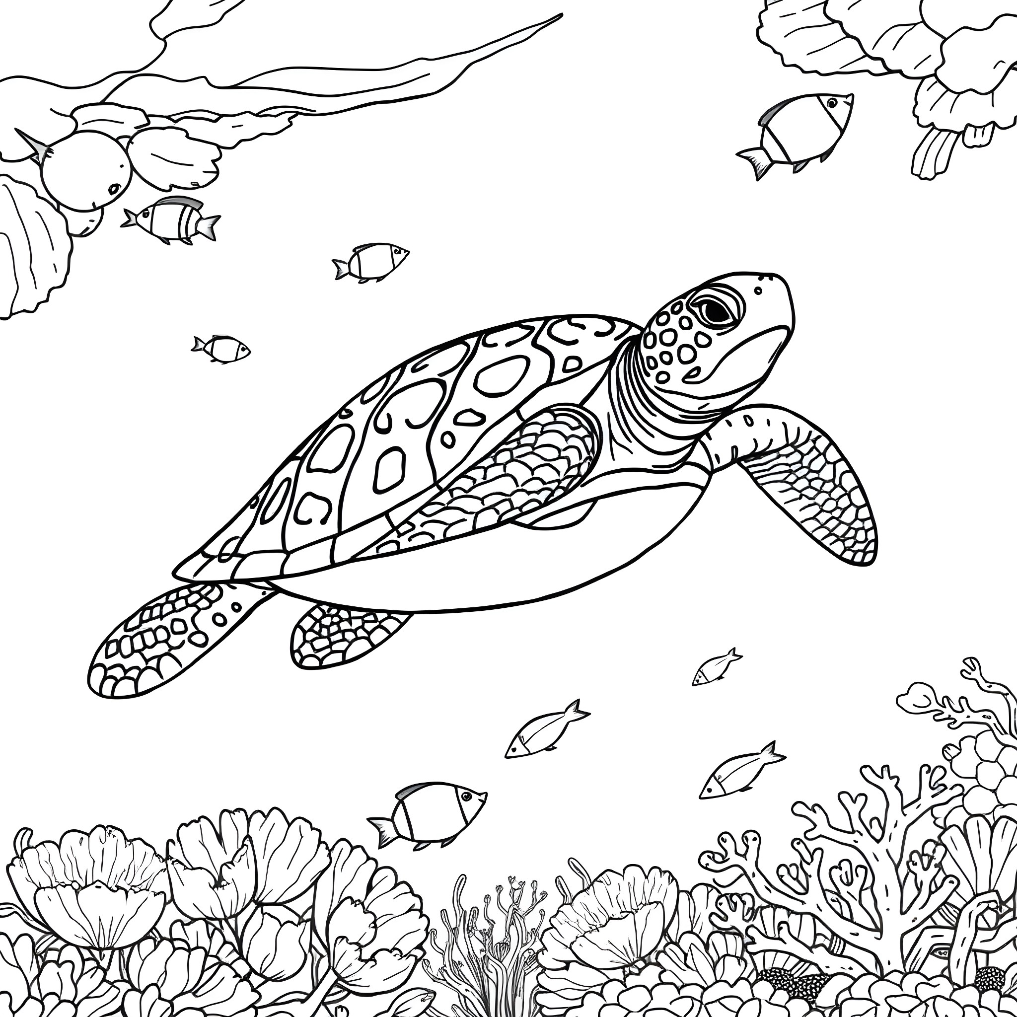 286 Best Turtle Coloring Pages (Free Printable PDFs)