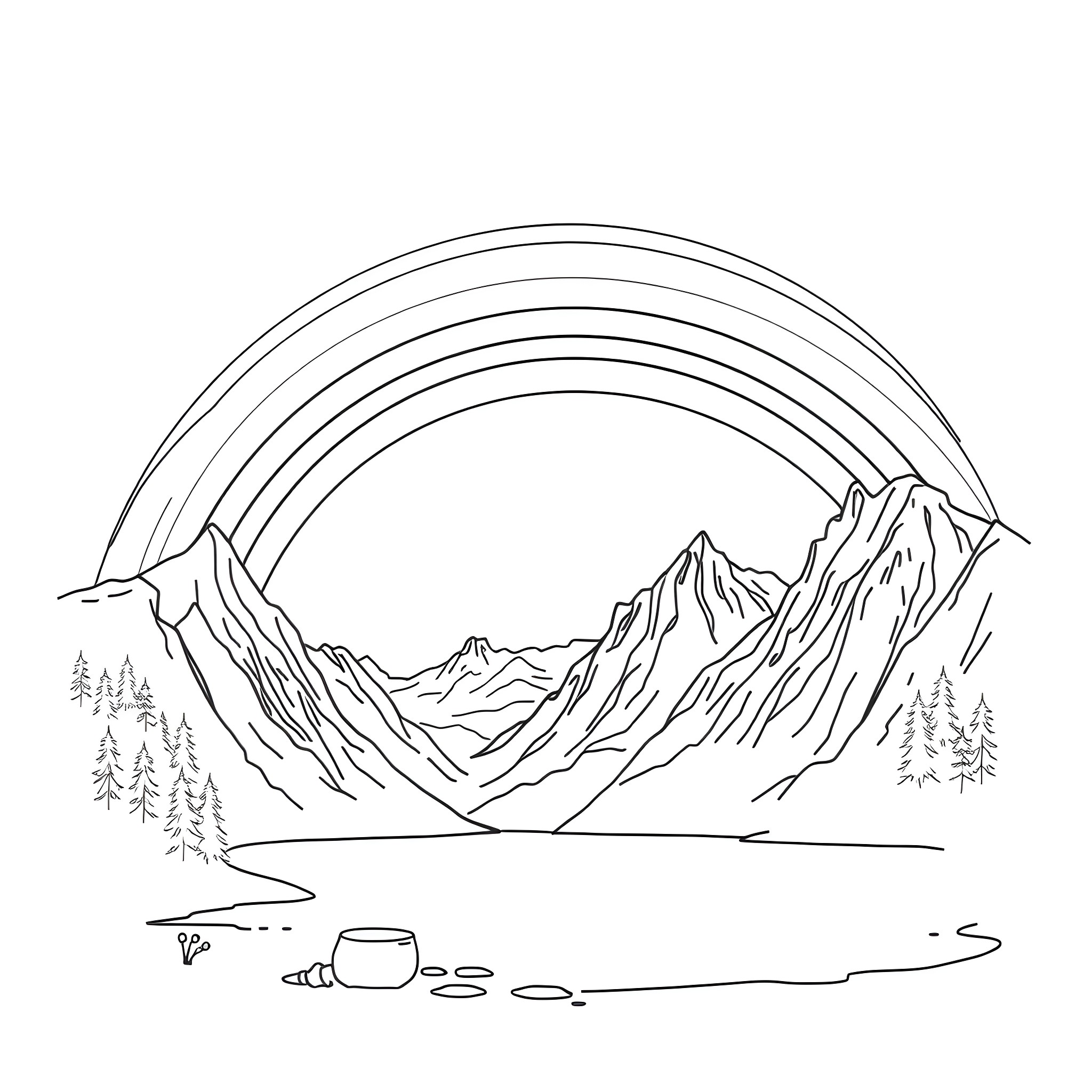 128 Best Rainbow Coloring Pages (Free Printable PDFs)