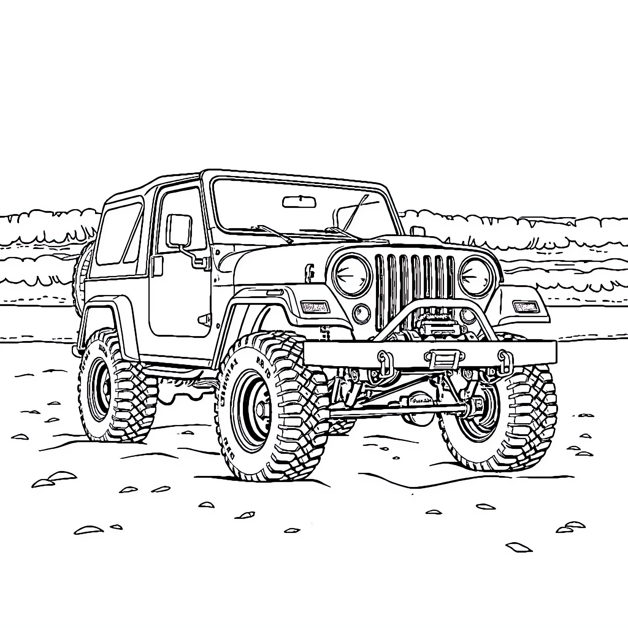 Best Jeep Coloring Pages (Free Printable PDF)