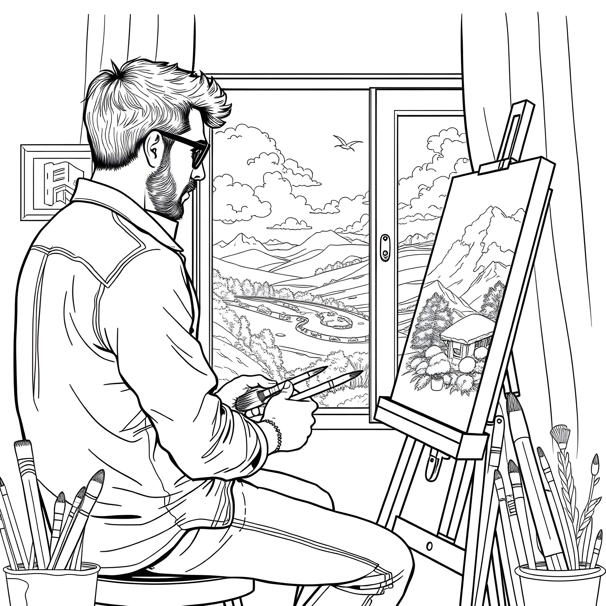 Best Male Coloring Pages (Free Printable PDF)