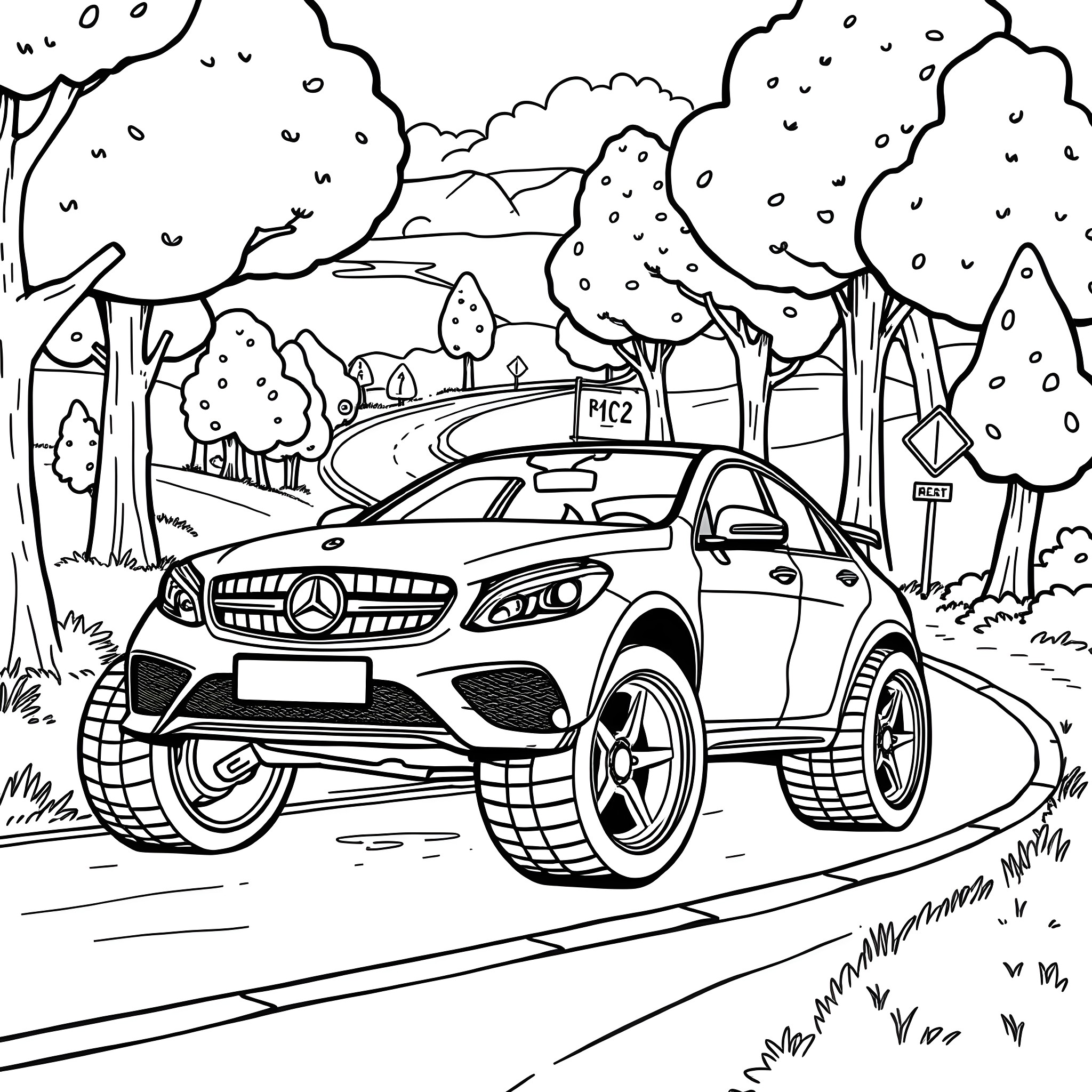 Best Mercedes Coloring Pages (Free Printable PDF)