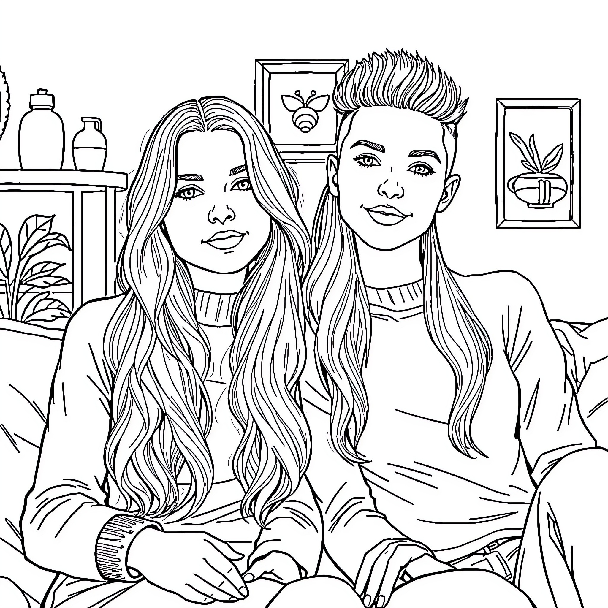 Best Sister Coloring Pages (Free Printable PDF)