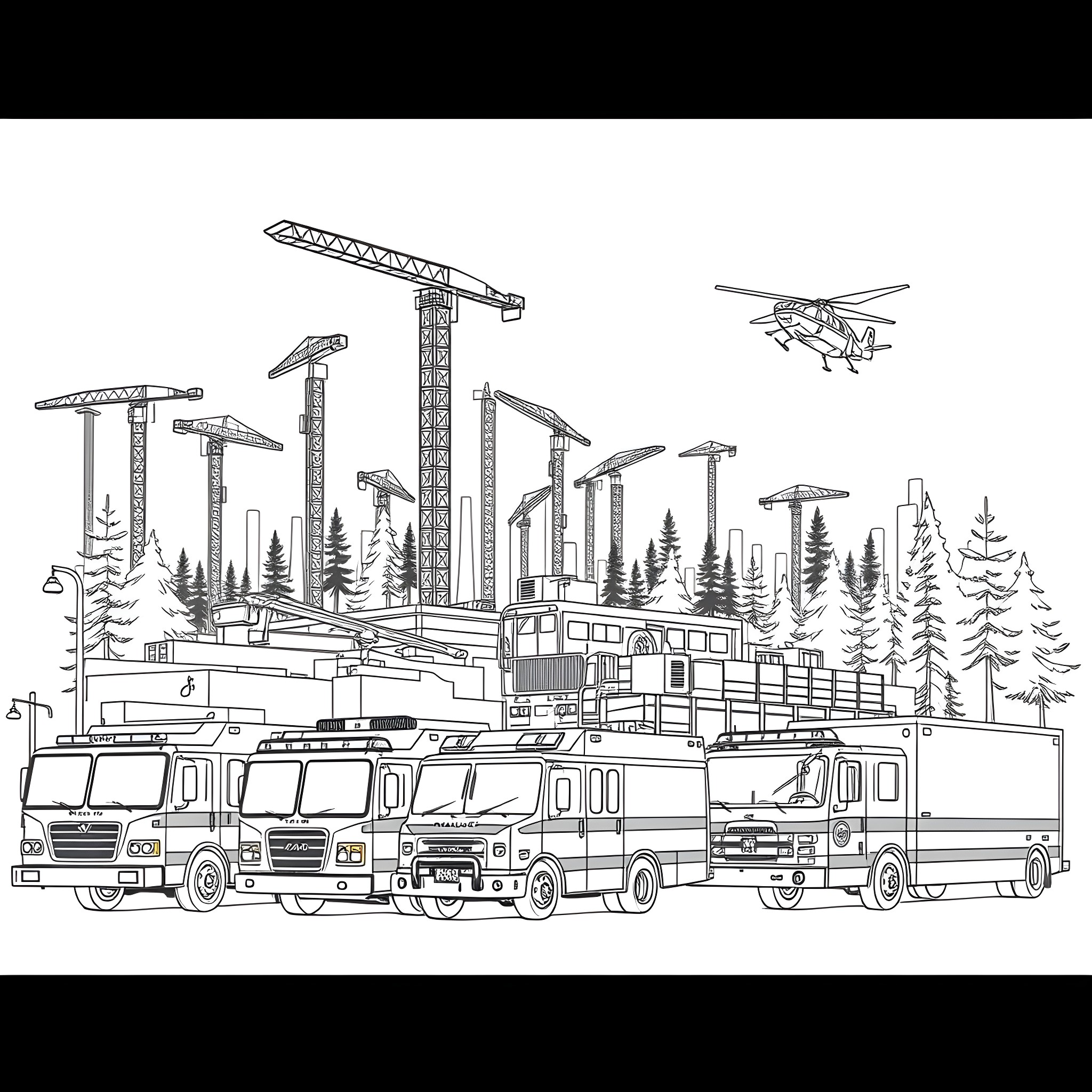 Best Emergency Vehicle Coloring Pages (Free Printable PDF)