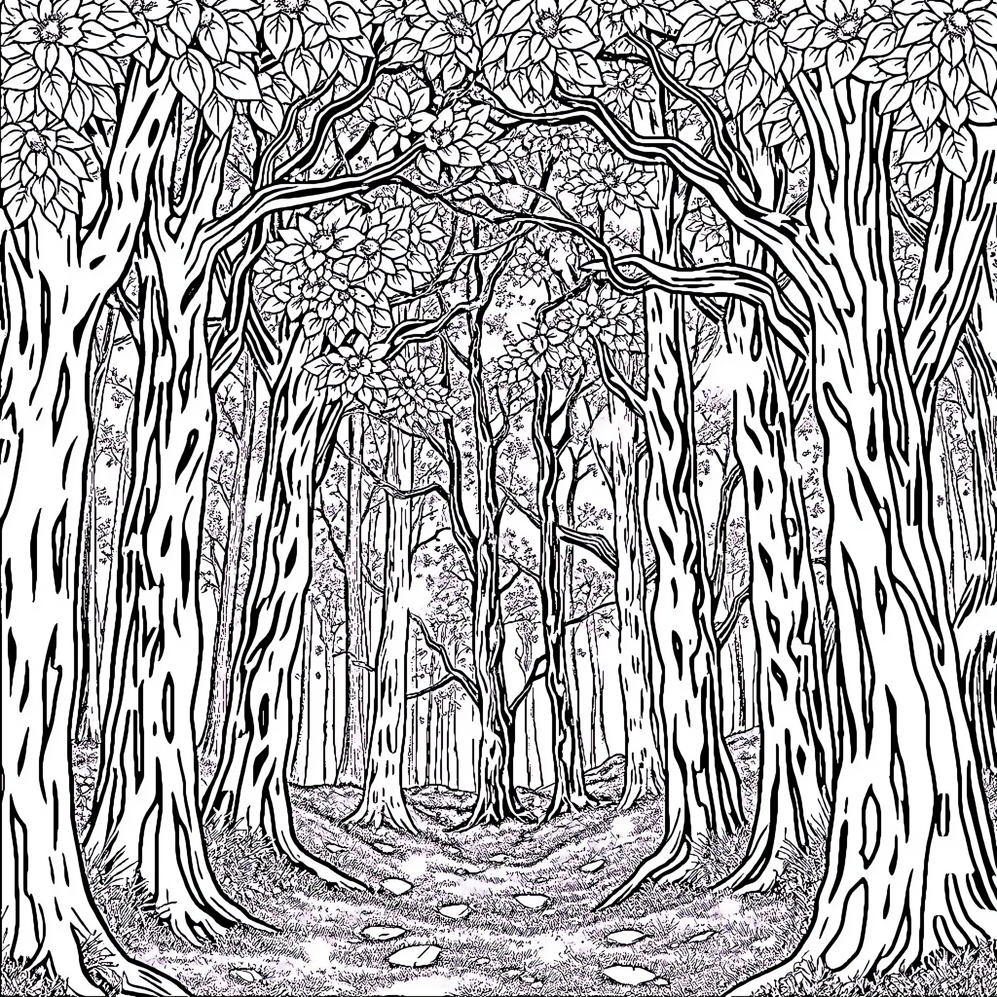 Best Forest Coloring Pages (Free Printable PDF)