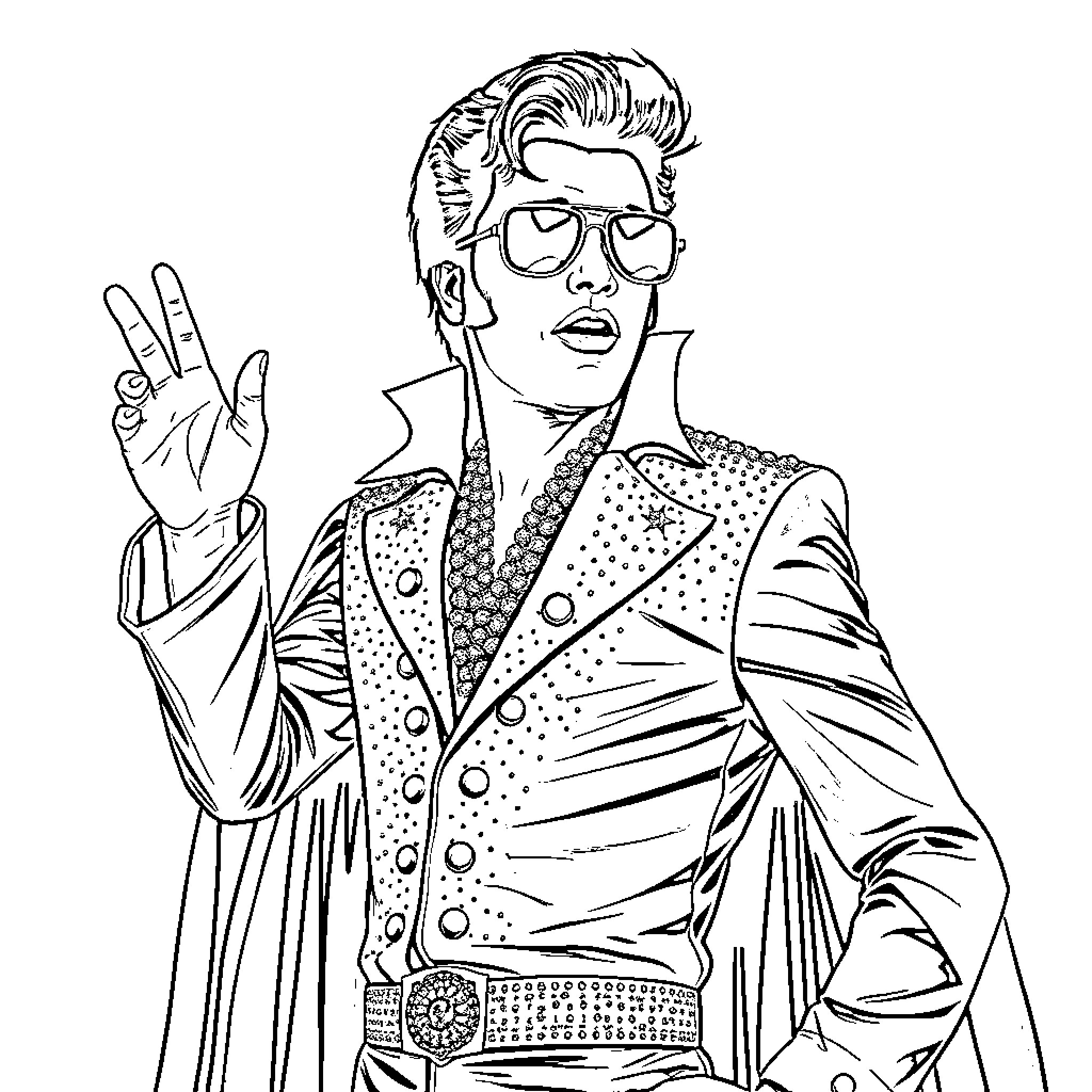 Best Elvis Coloring Pages (Free Printable PDF)
