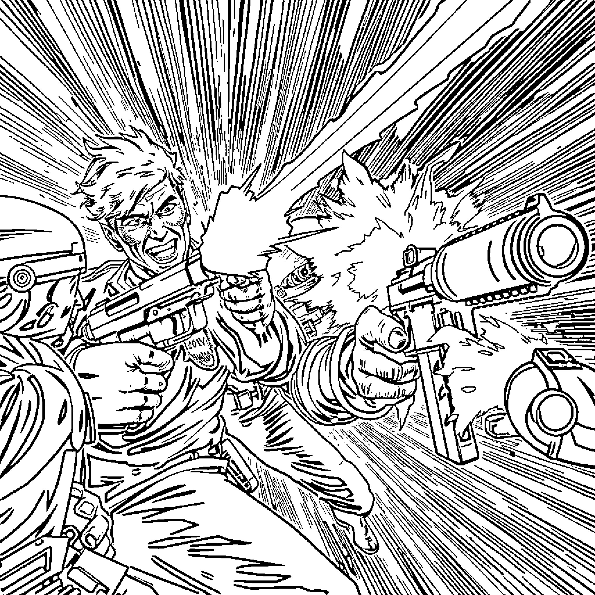 Best Gun Coloring Pages (Free Printable PDF)