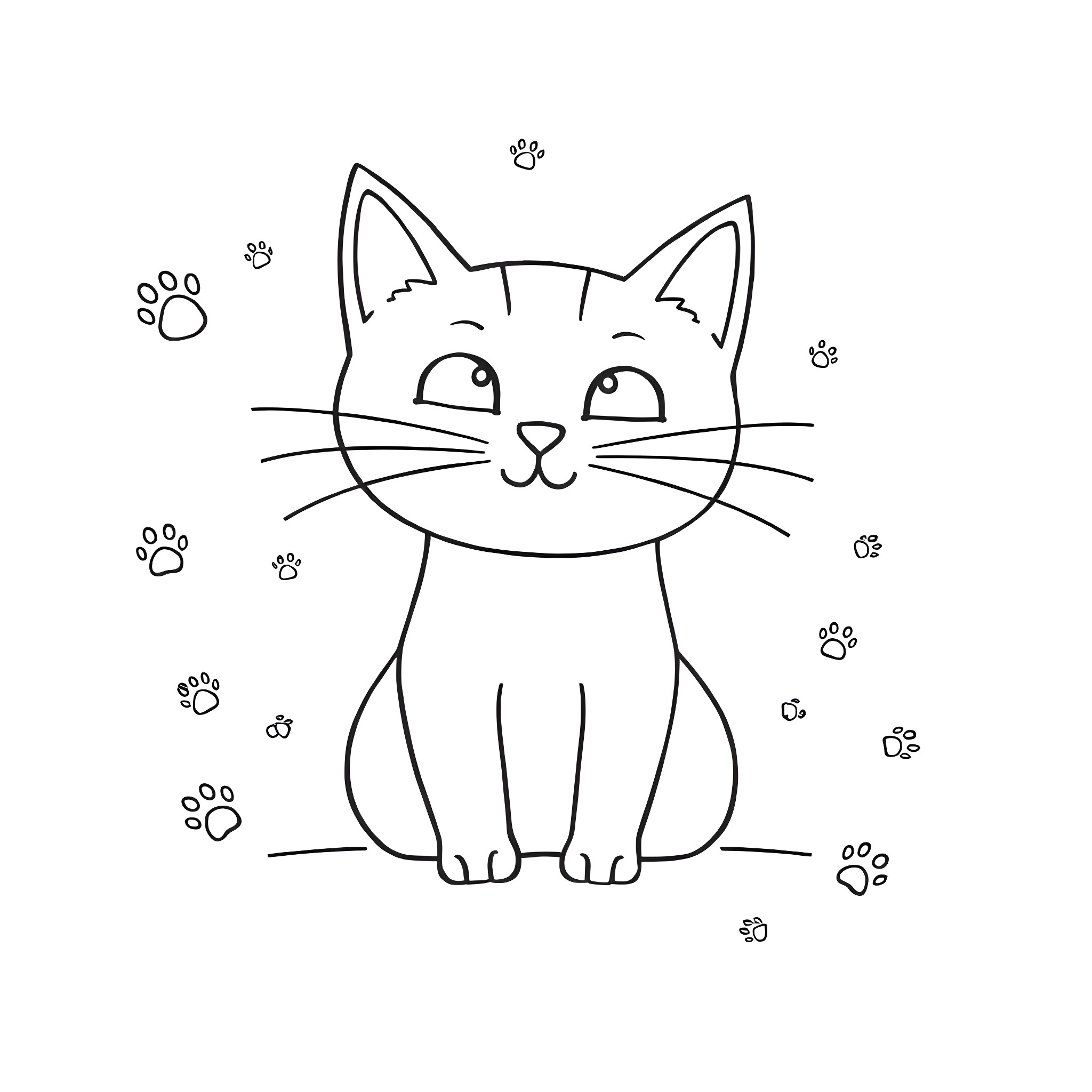 Best Cat Coloring Pages (Free Printable PDF)