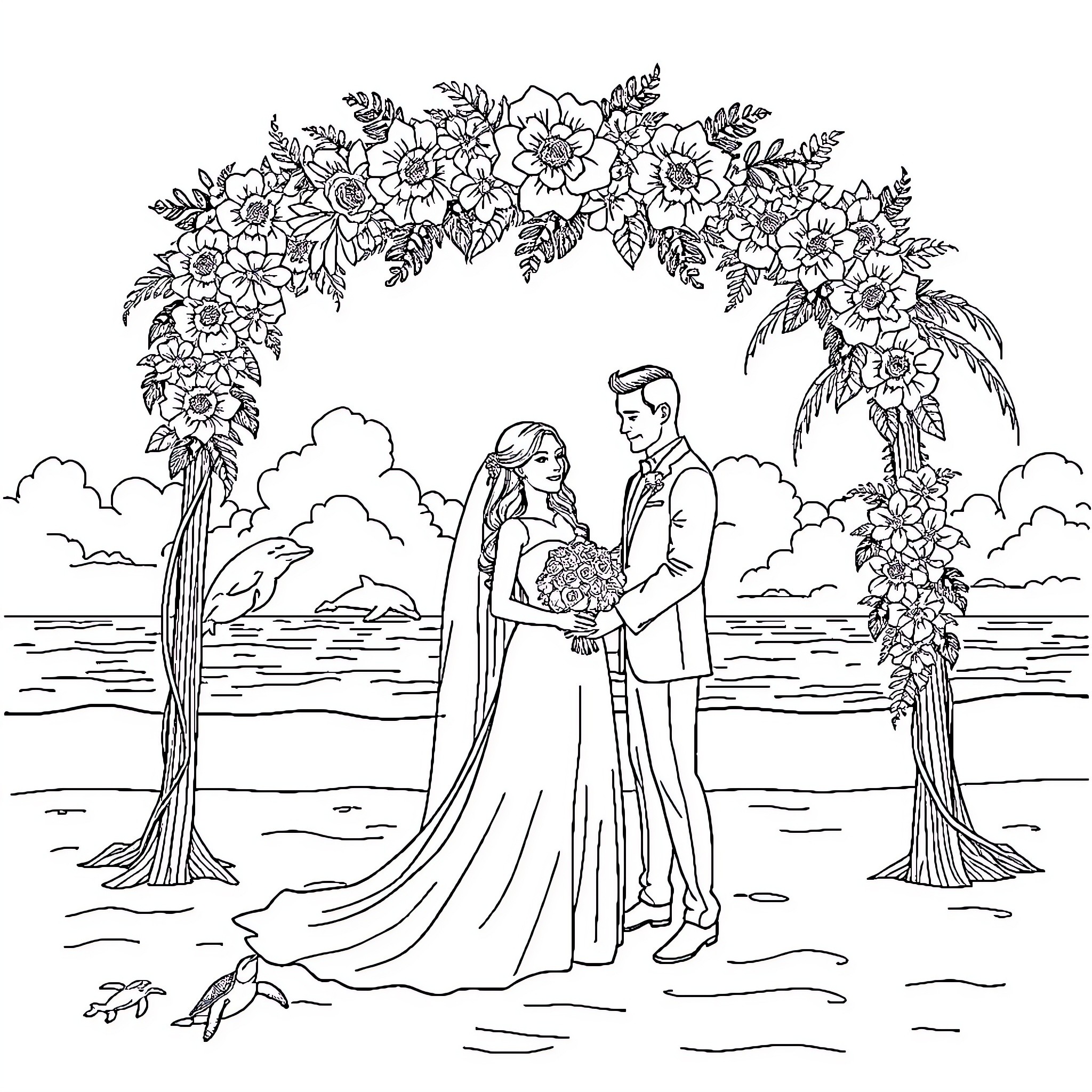Best Bride Coloring Pages (Free Printable PDF)