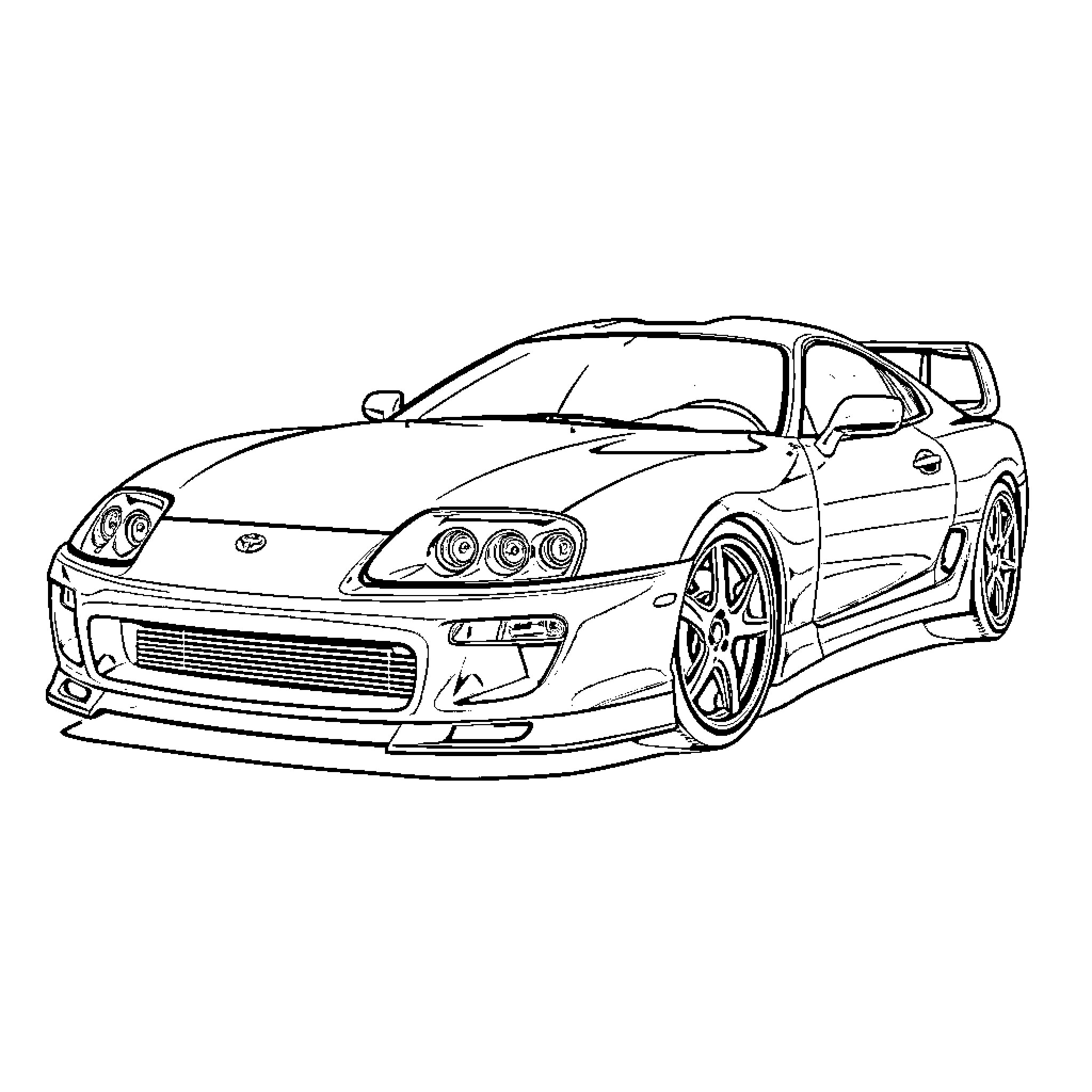 Best Toyota Supra Coloring Pages (Free Printable PDF)