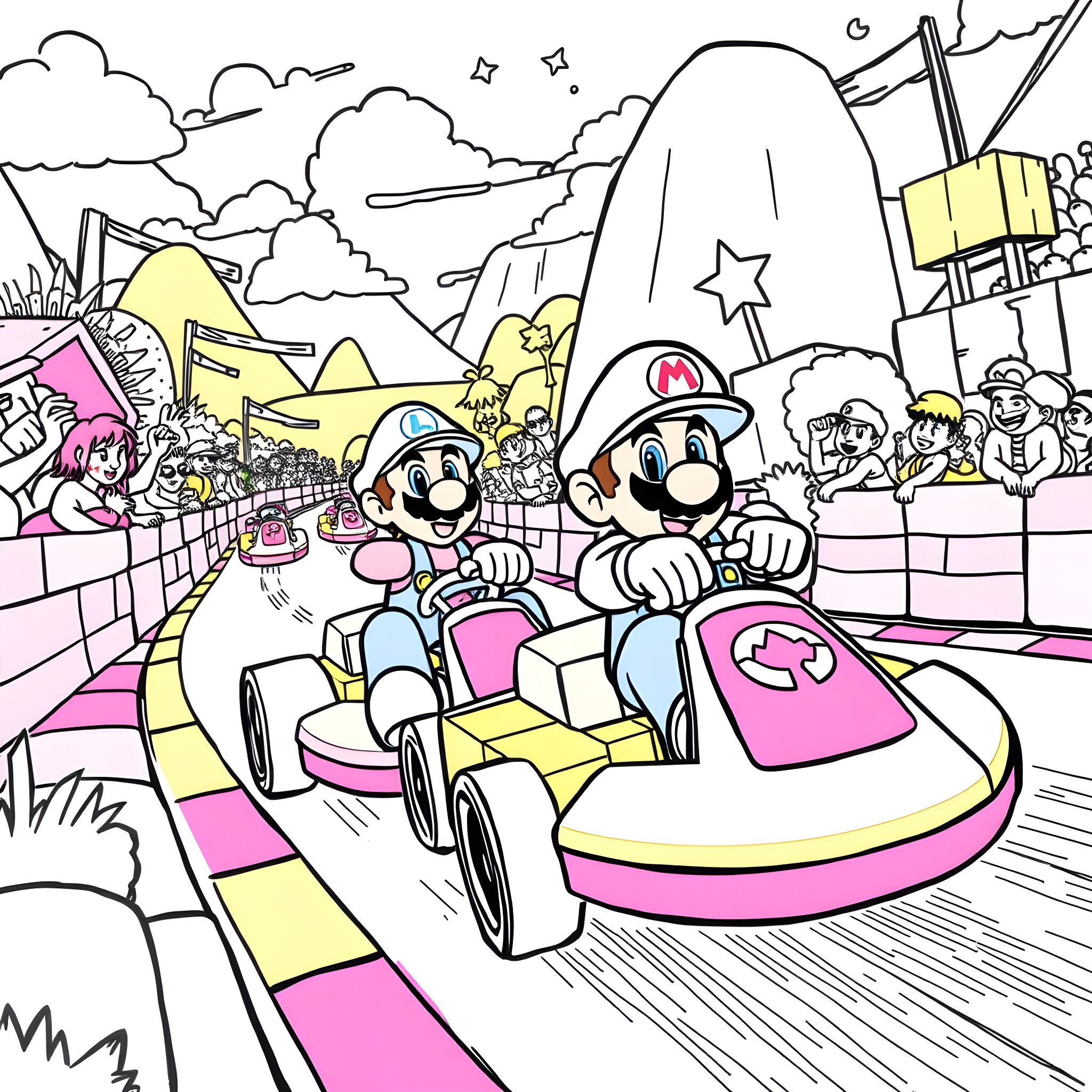 632 Best Mario Coloring Pages (Free Printable PDFs)