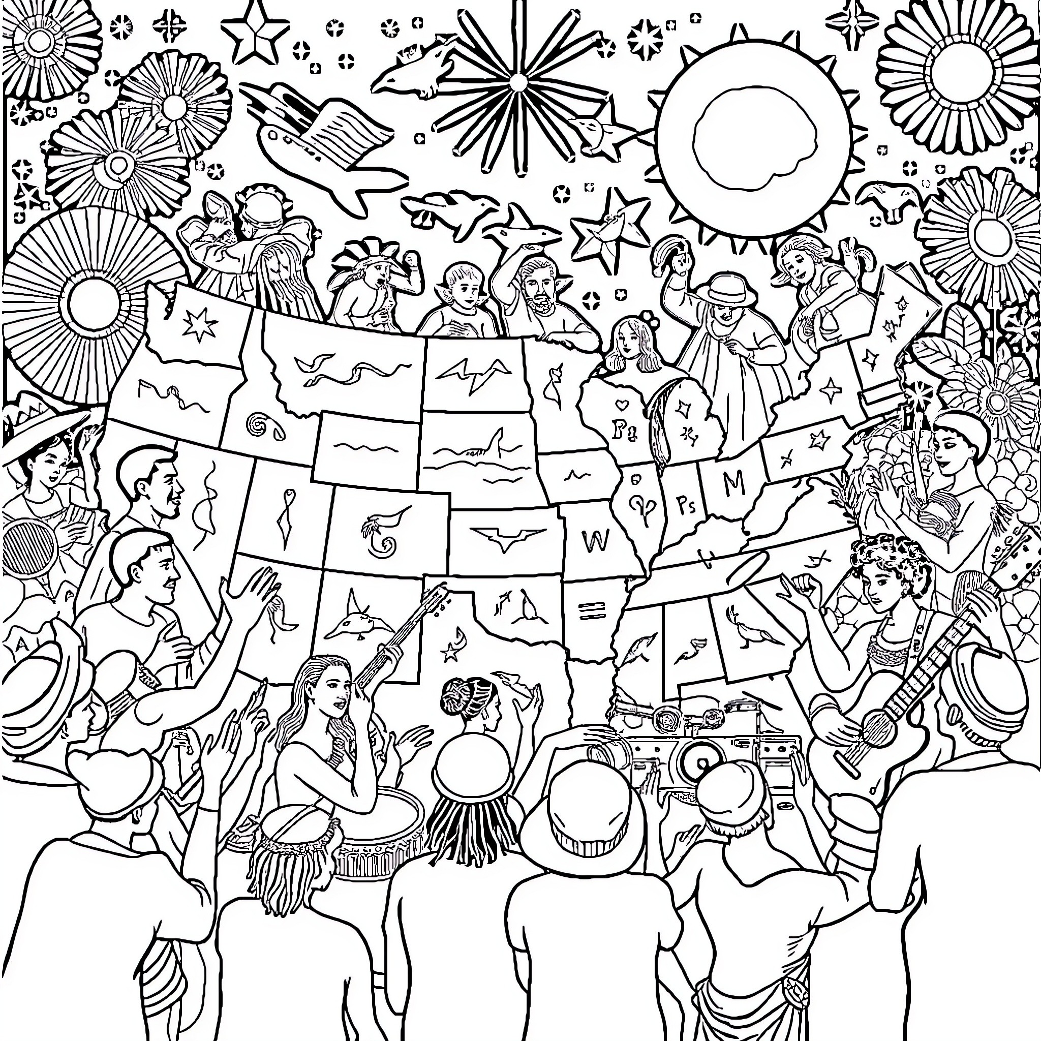 3 Best Culture Coloring Pages (Free Printable PDFs)