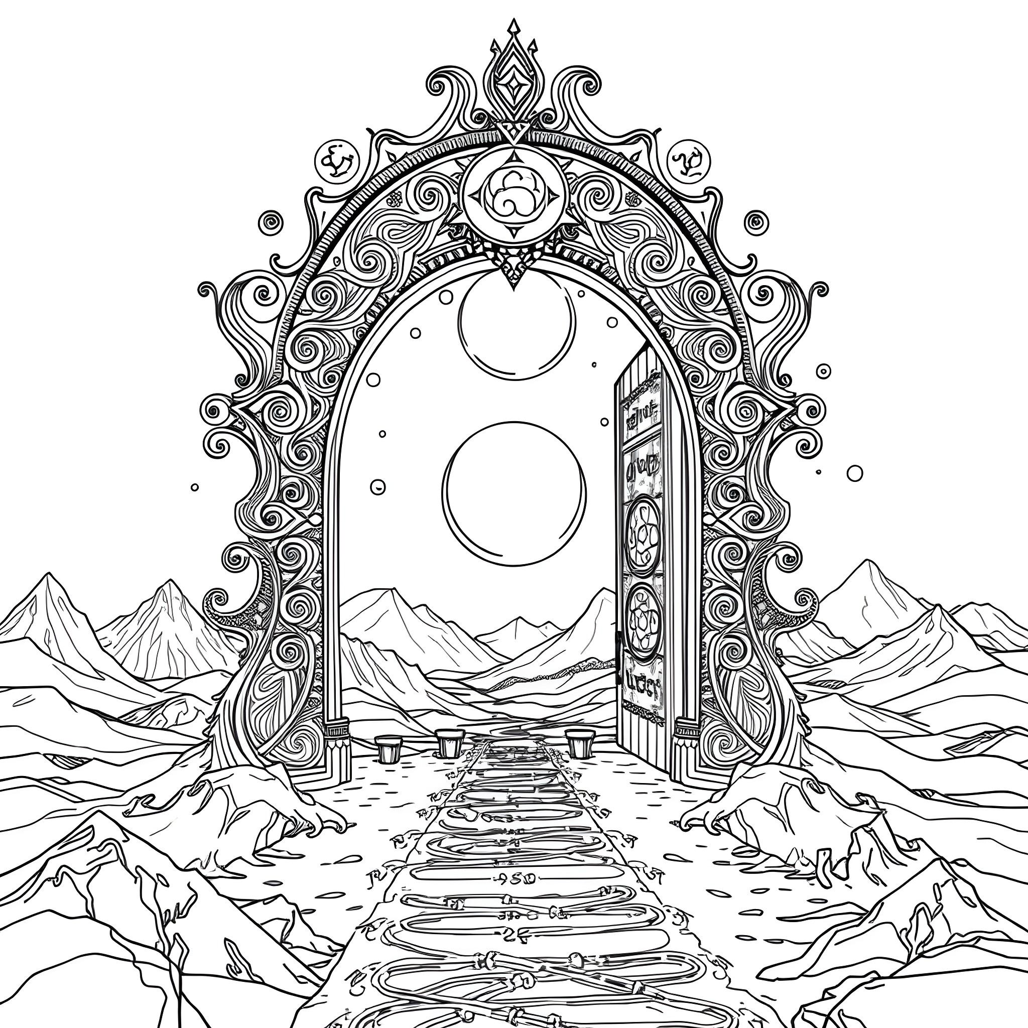 2 Best Magic Portal Coloring Pages (Free Printable PDFs)