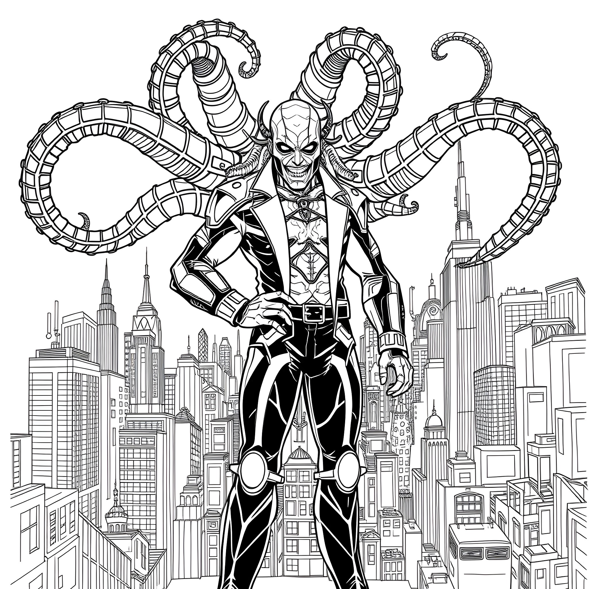 2 Best Otto Octavius Coloring Pages (Free Printable PDFs)