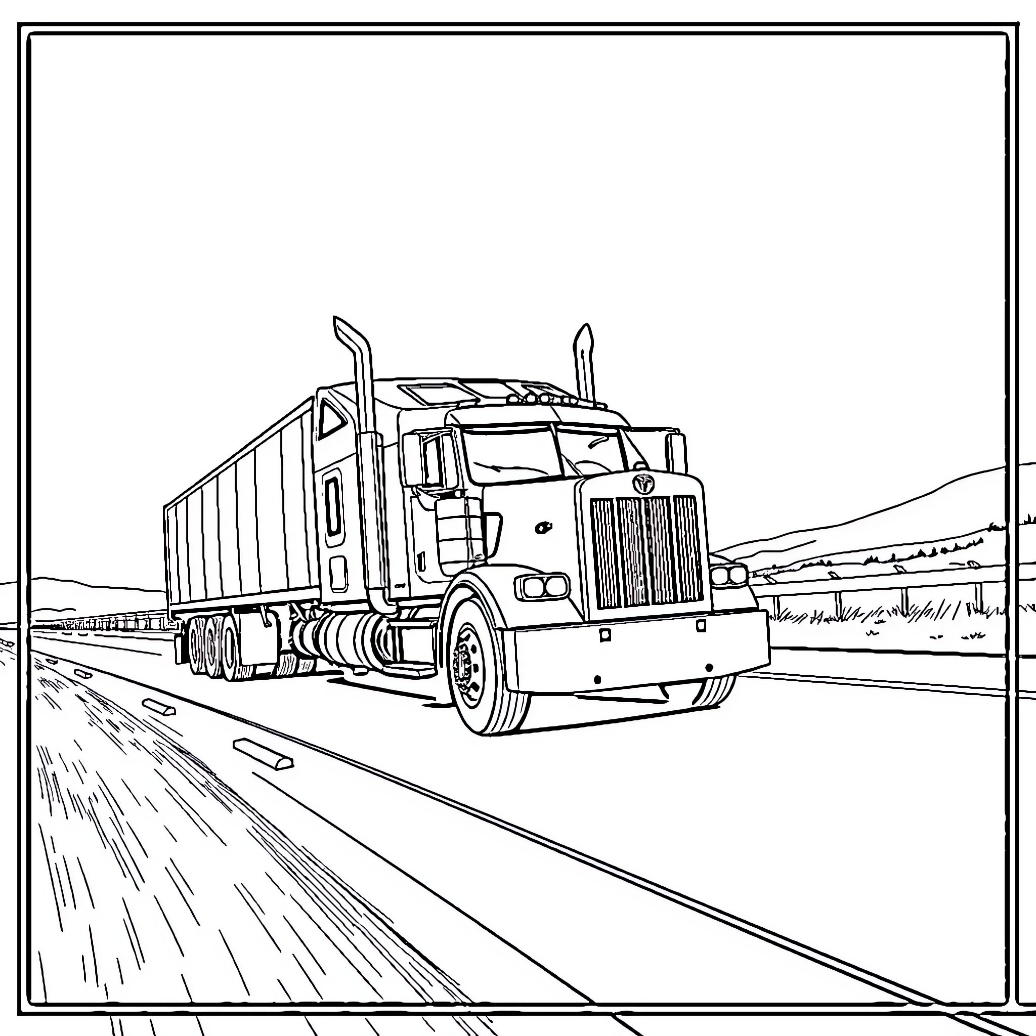 Best Kenworth Coloring Pages (Free Printable PDF)